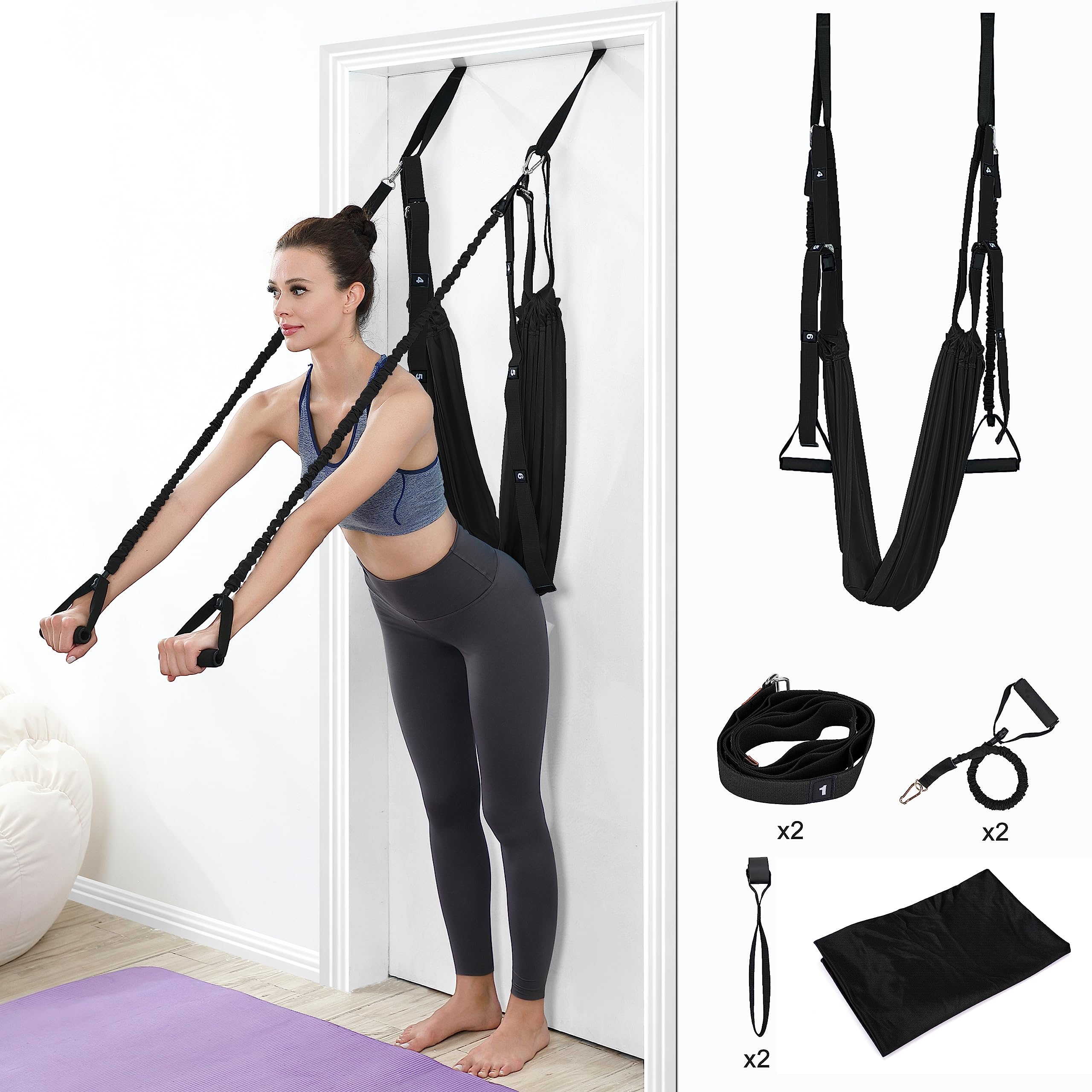 Snapklik.com : Yoga Stretching Strap, Leg Waist Back Bend Auxiliary ...
