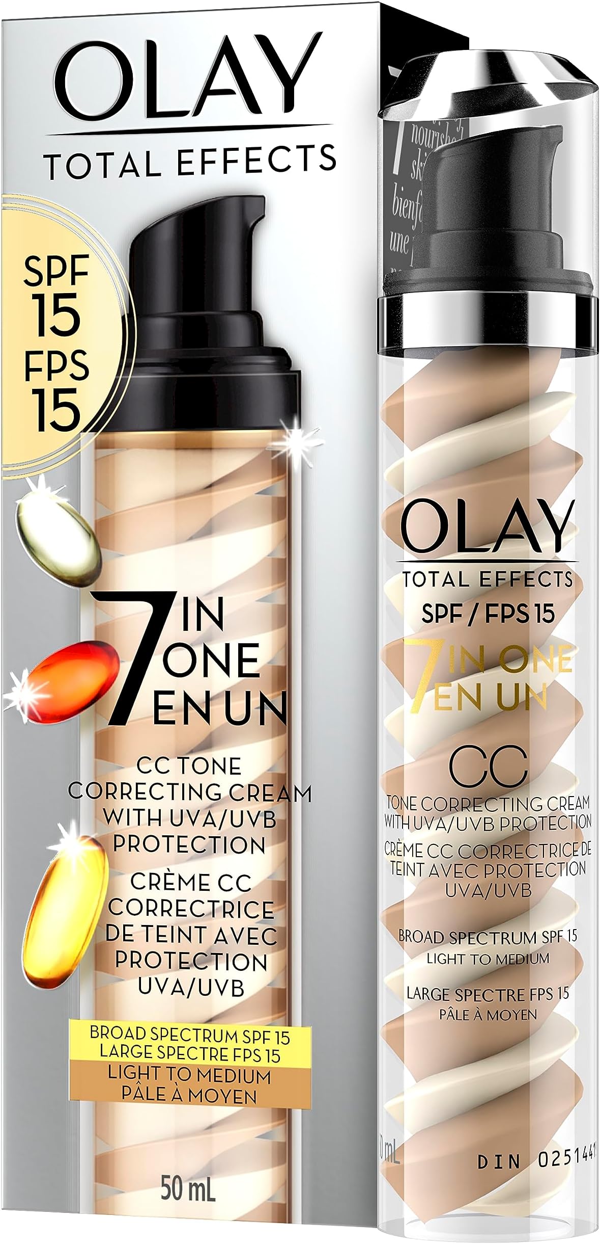 Amazon.com: Skin Tone Adjusting CC Cream SPF 50,Colour Correcting Self ...