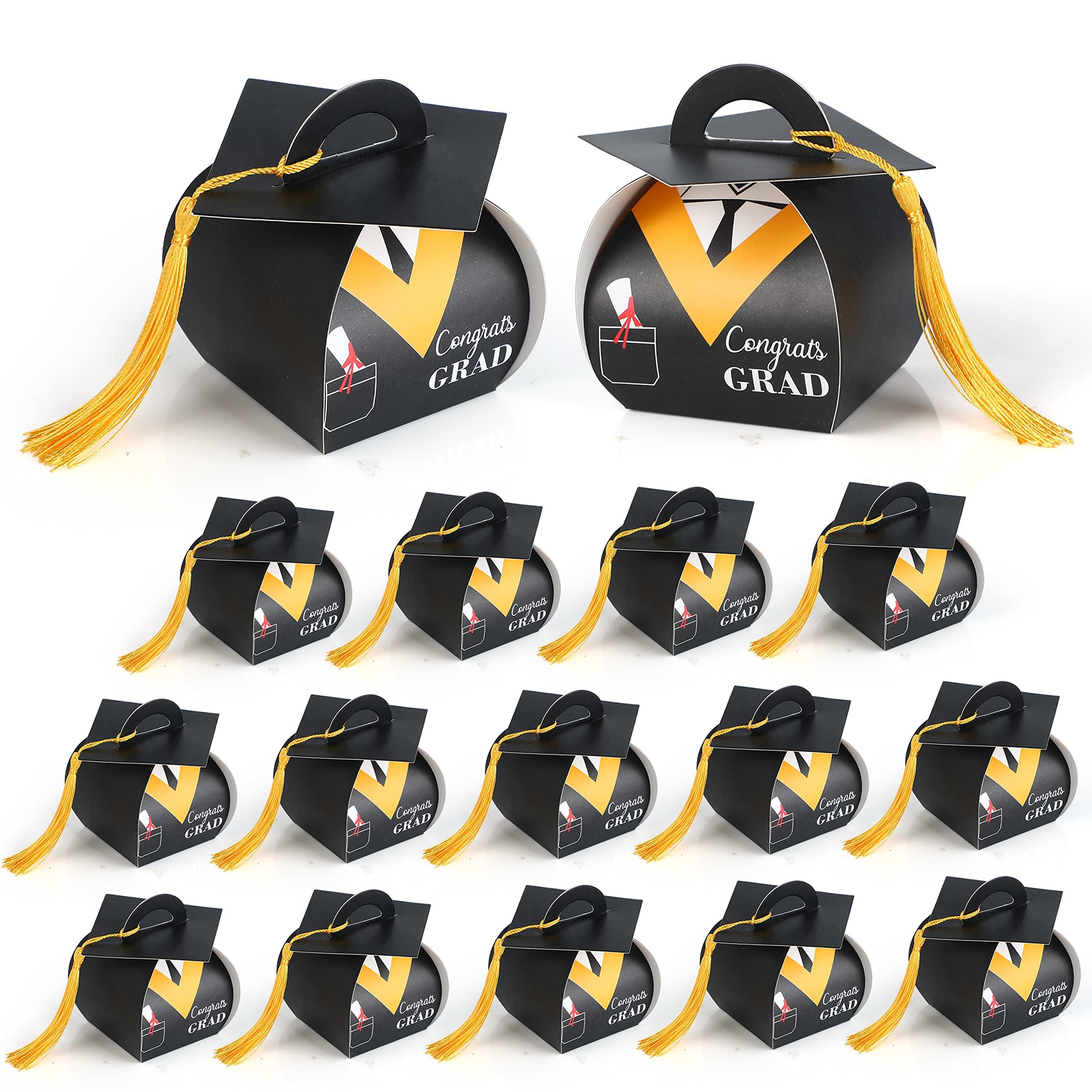 25 Pcs Graduation Cap Gift Box Graduation Party Favors Graduation ...