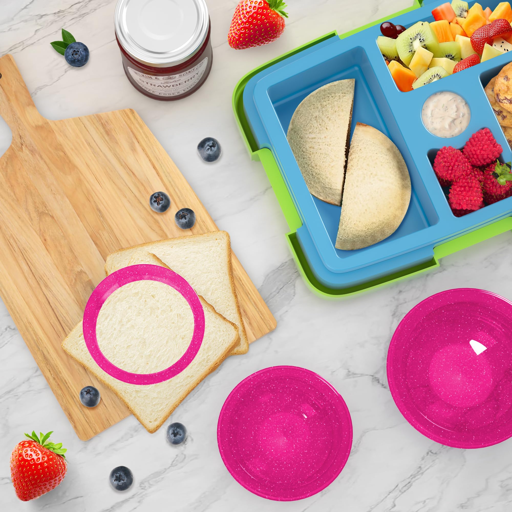 Pancake Maker HiYZ Glitter Sandwich Cutters - 5 Piece Decruster Set For ...