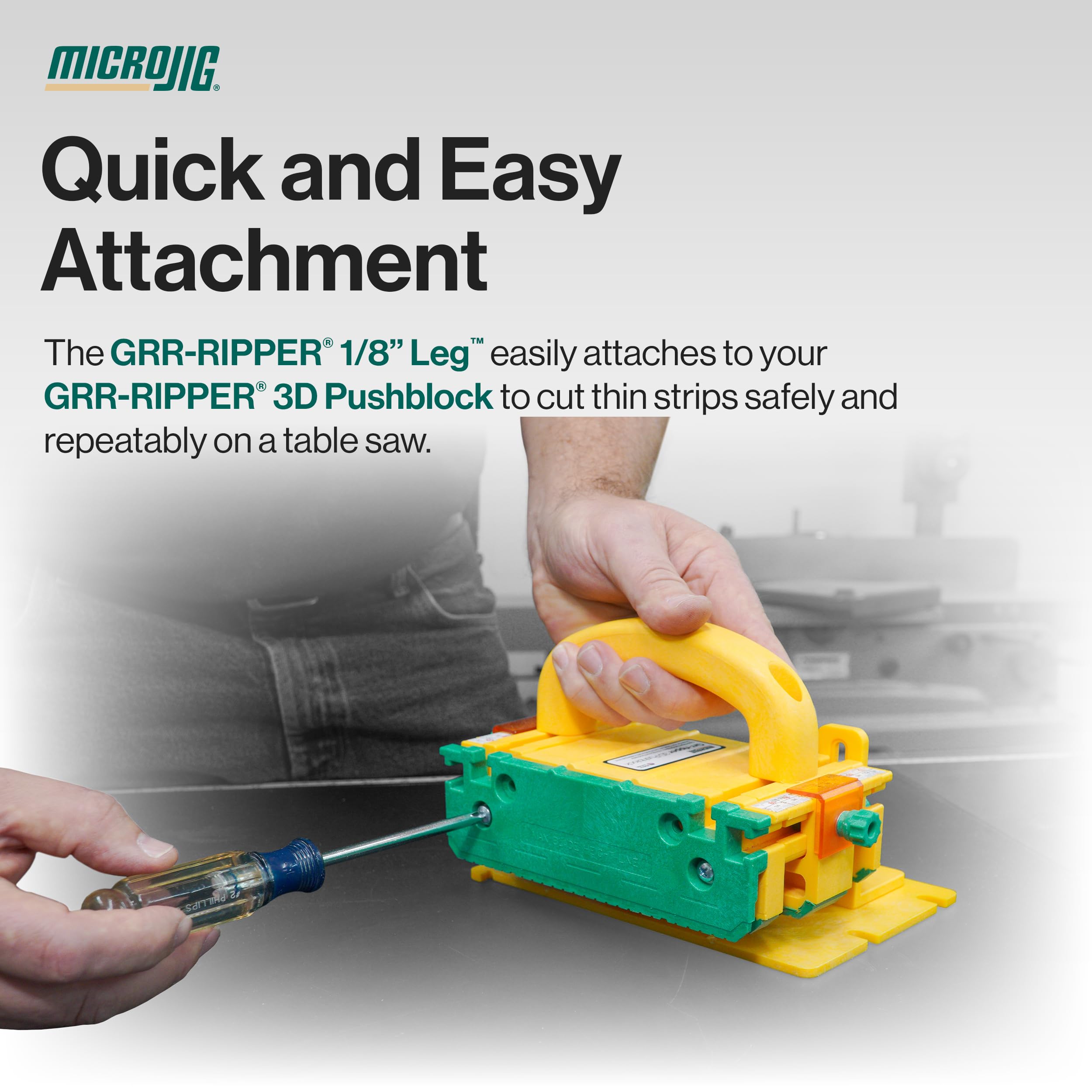 Snapklik.com : GRR-RIPPER 1/8" Thin Rip, Leg Table Saw Accessory For 3D ...