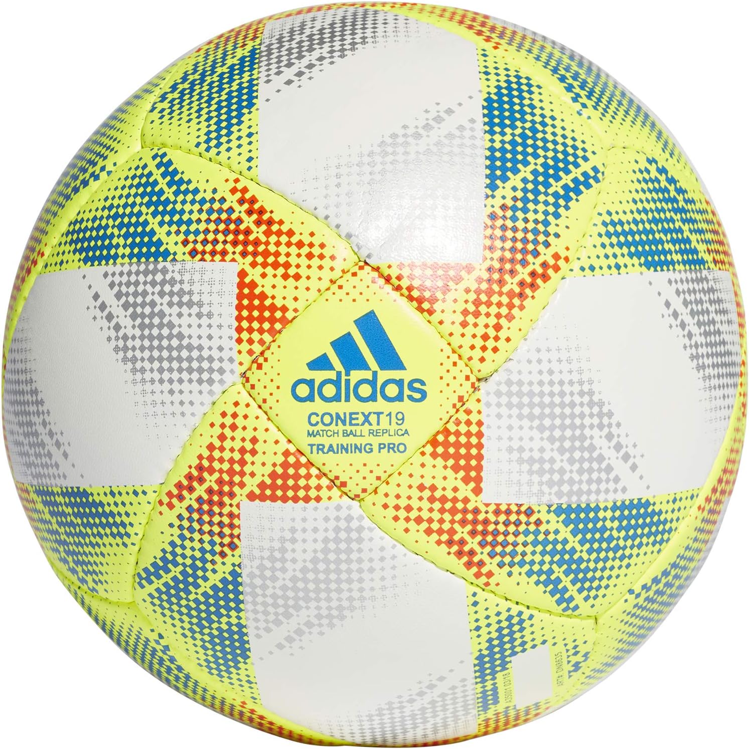 Amazon.com : adidas Men's CONEXT19 TRNPRO Soccer Ball, top:White/Solar ...