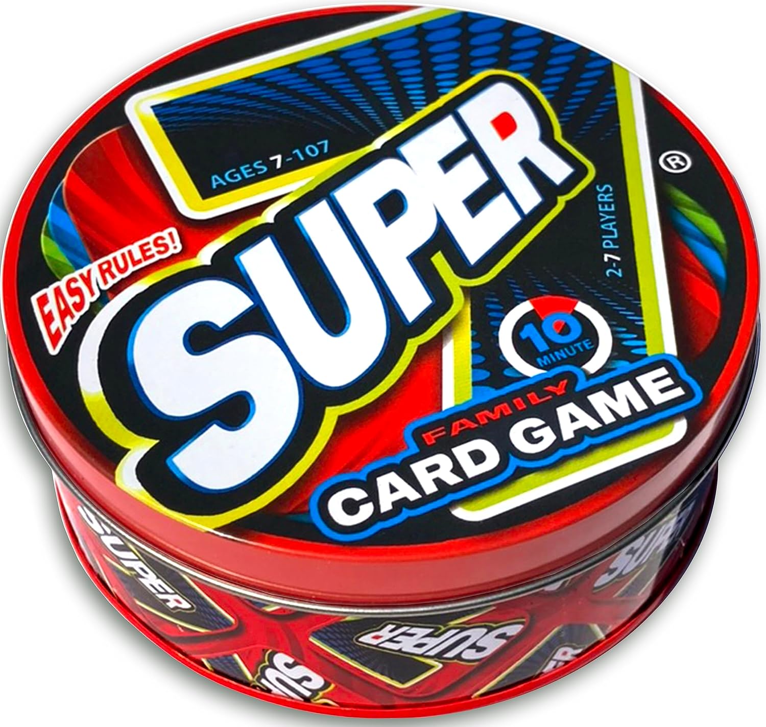 Amazon.com: Craig Clark Inc. Super 7 Family Card Game Collectible Tin ...