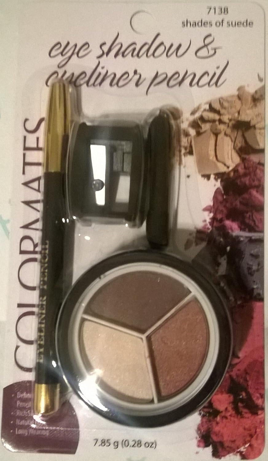 Amazon.com : Colormates Eye Shadow and Eyeliner - Shades of Suede ...