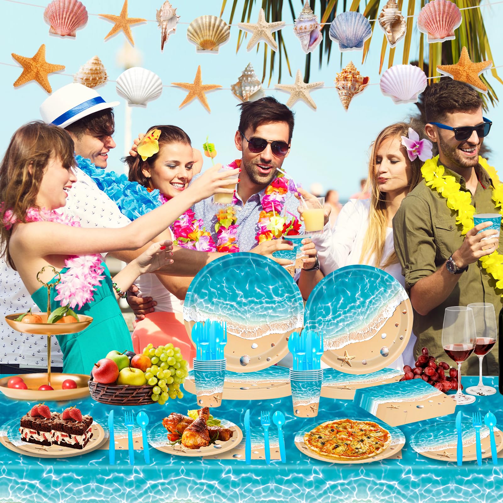 Beach Party Plates And Cups