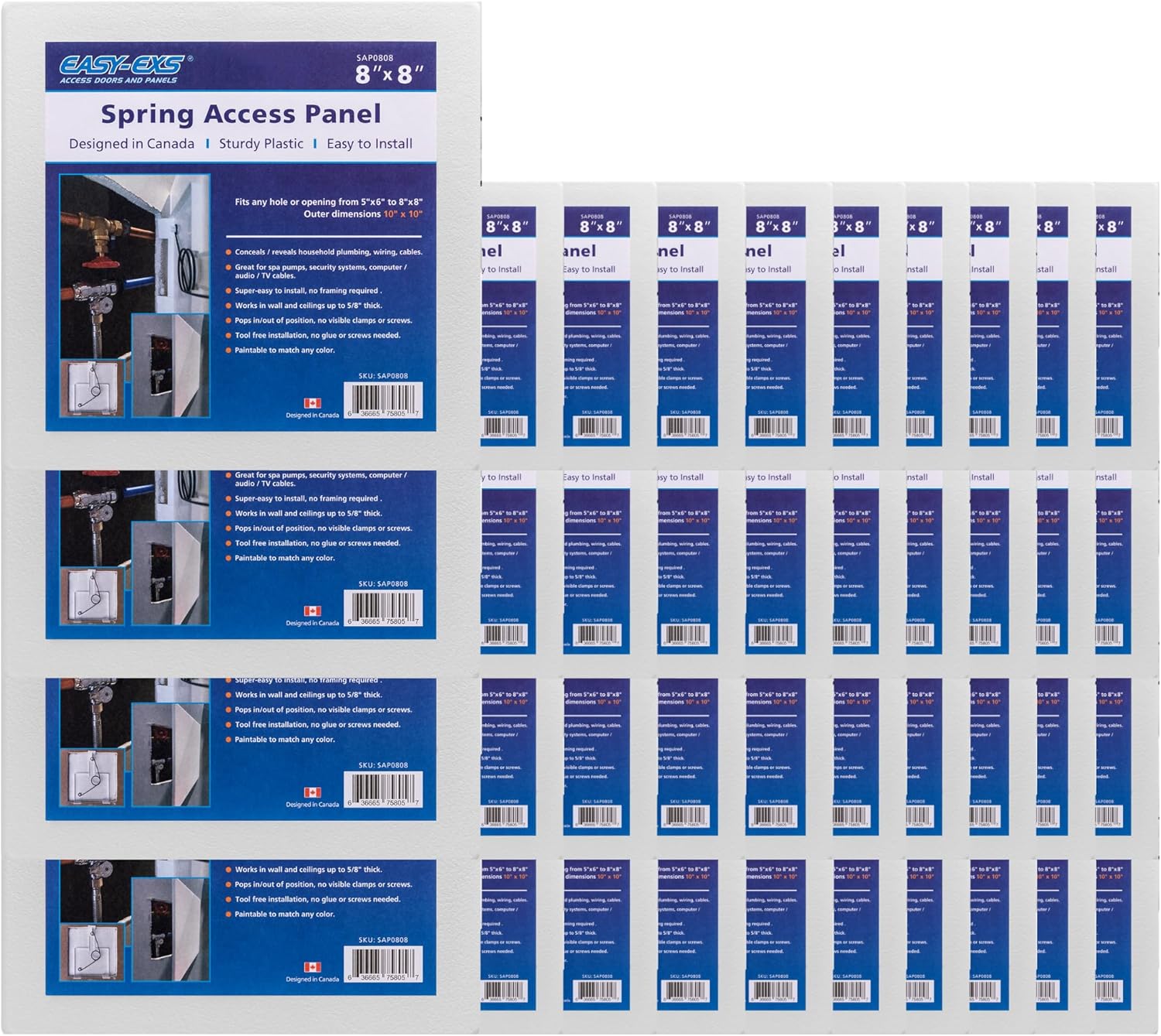 Amazon.com: EASY-EXS Access Panels Spring-Fit 8"x8" (External 10"x10 ...