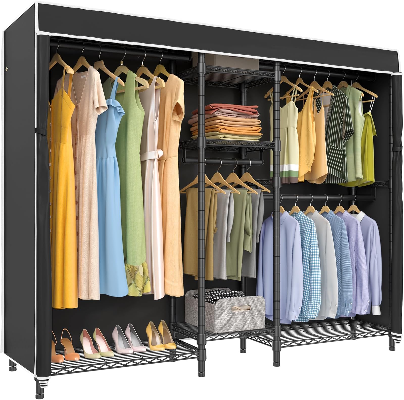 Amazon.com: VIPEK V40S i1 Bedroom Armoires Covered Clothing Rack for ...