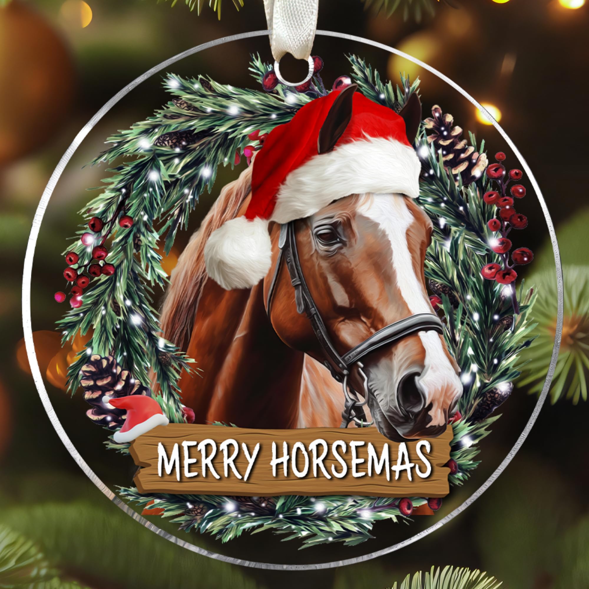 Amazon.com: Horse Ornaments for Christmas Tree - Horse Lover Gifts ...
