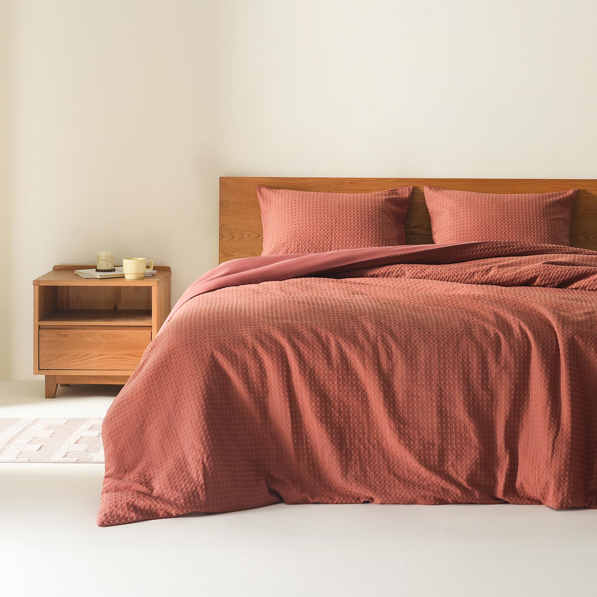 Snapklik.com : Comfort Spaces Burnt Orange King Comforter Set - 3 ...