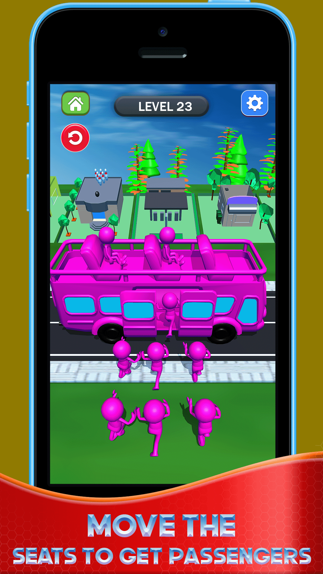 Passenger Bus Jam Color Sort Game: Passenger Bus Seat Jam Color Match ...