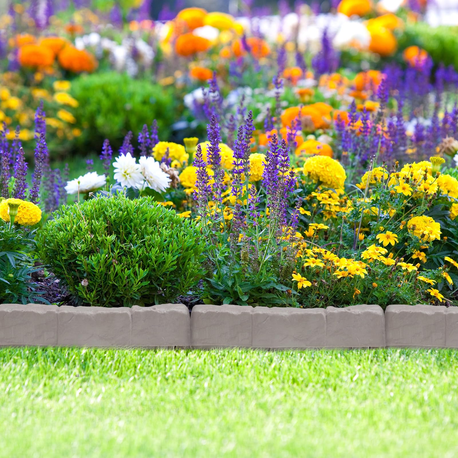 20 Pcs Landscape Edging Border Natural Rock Stone Edging Water ...