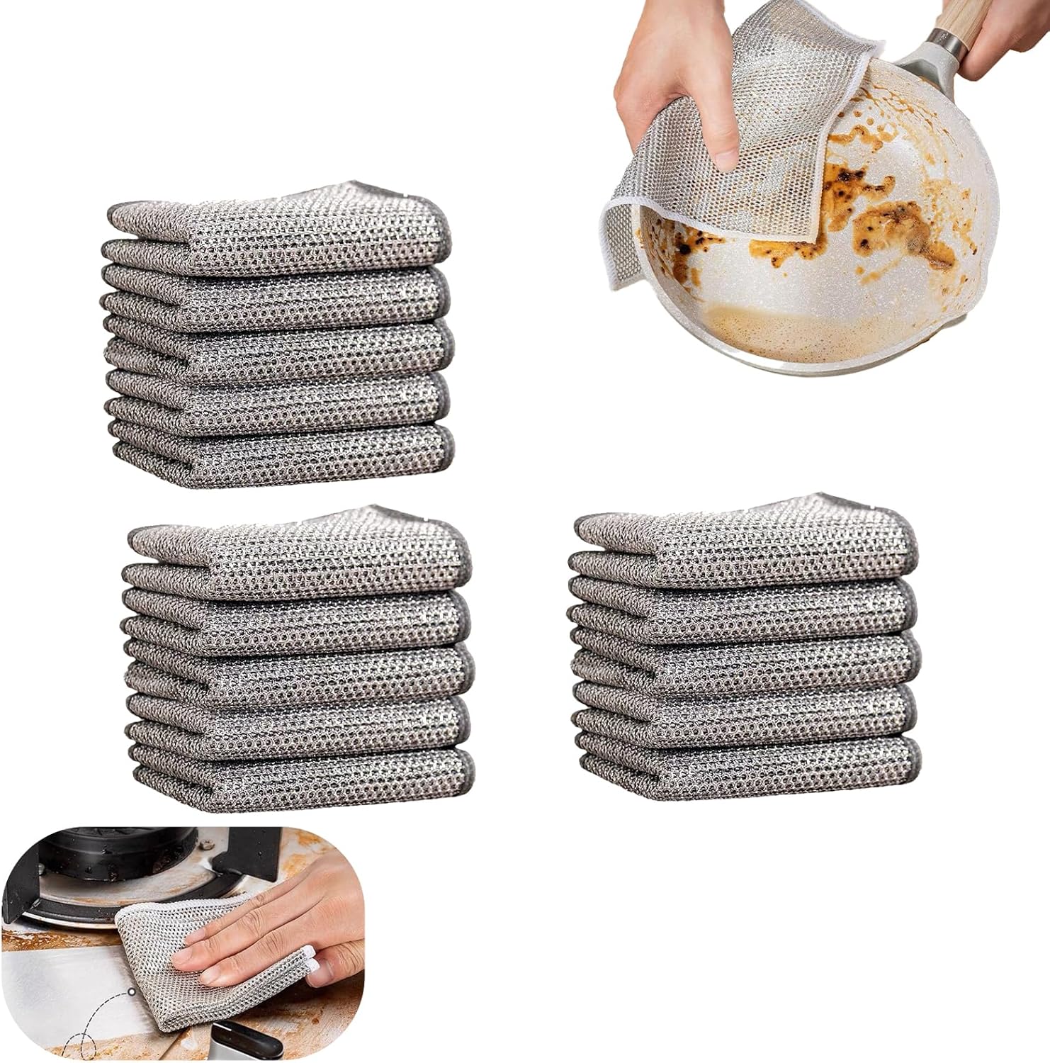 Amazon｜YAYAMIYA リバーシブル竹炭キッチンクロス、食器洗い用メッシュふきん 5/10/15/20枚 吸水性·油汚れ対策 洗浄力 両面使用 乾湿両用 柔らかく 竹炭キッチンクロス ...