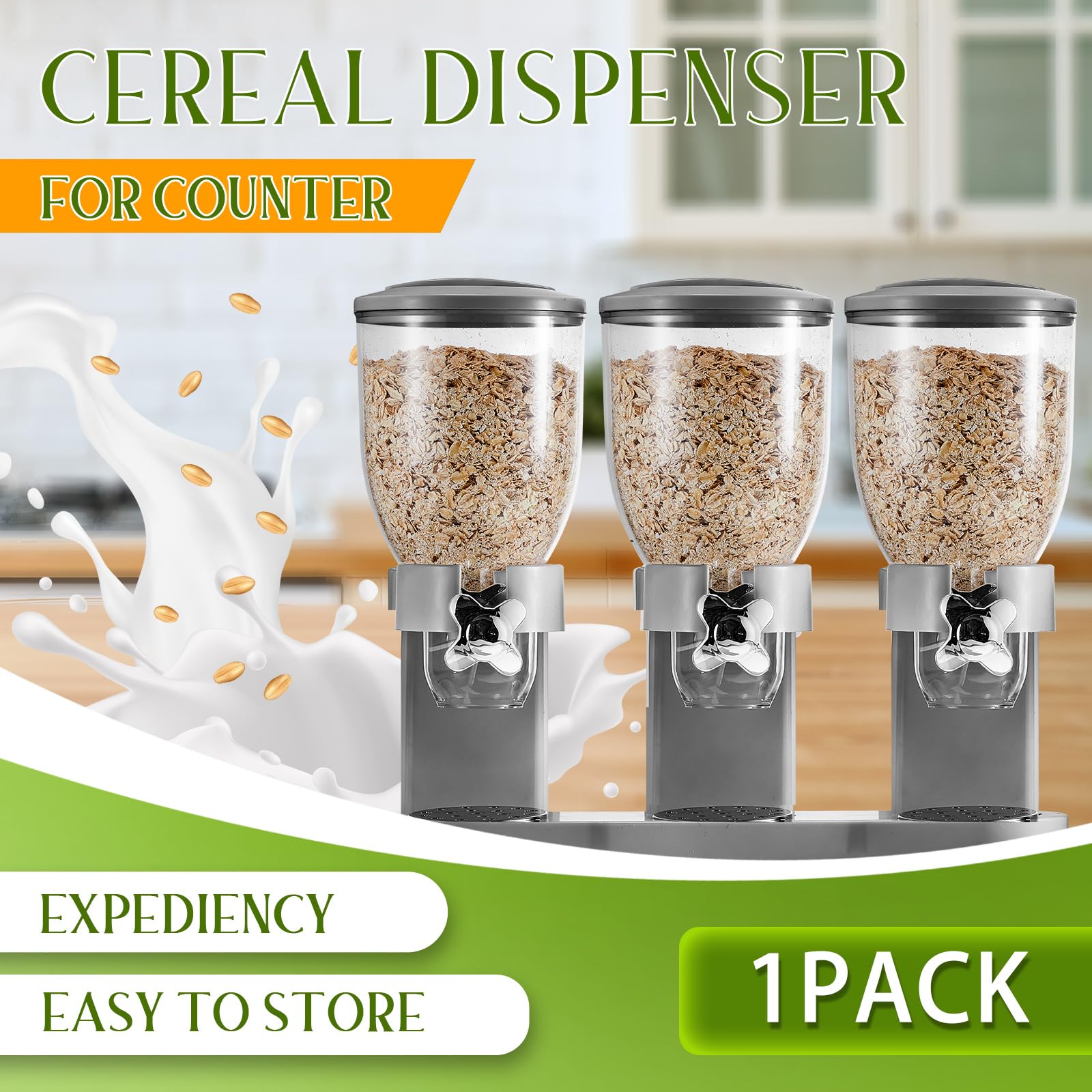 Snapklik.com : Umigy 1 Pack Triple Indispensable Dry Food Dispenser ...