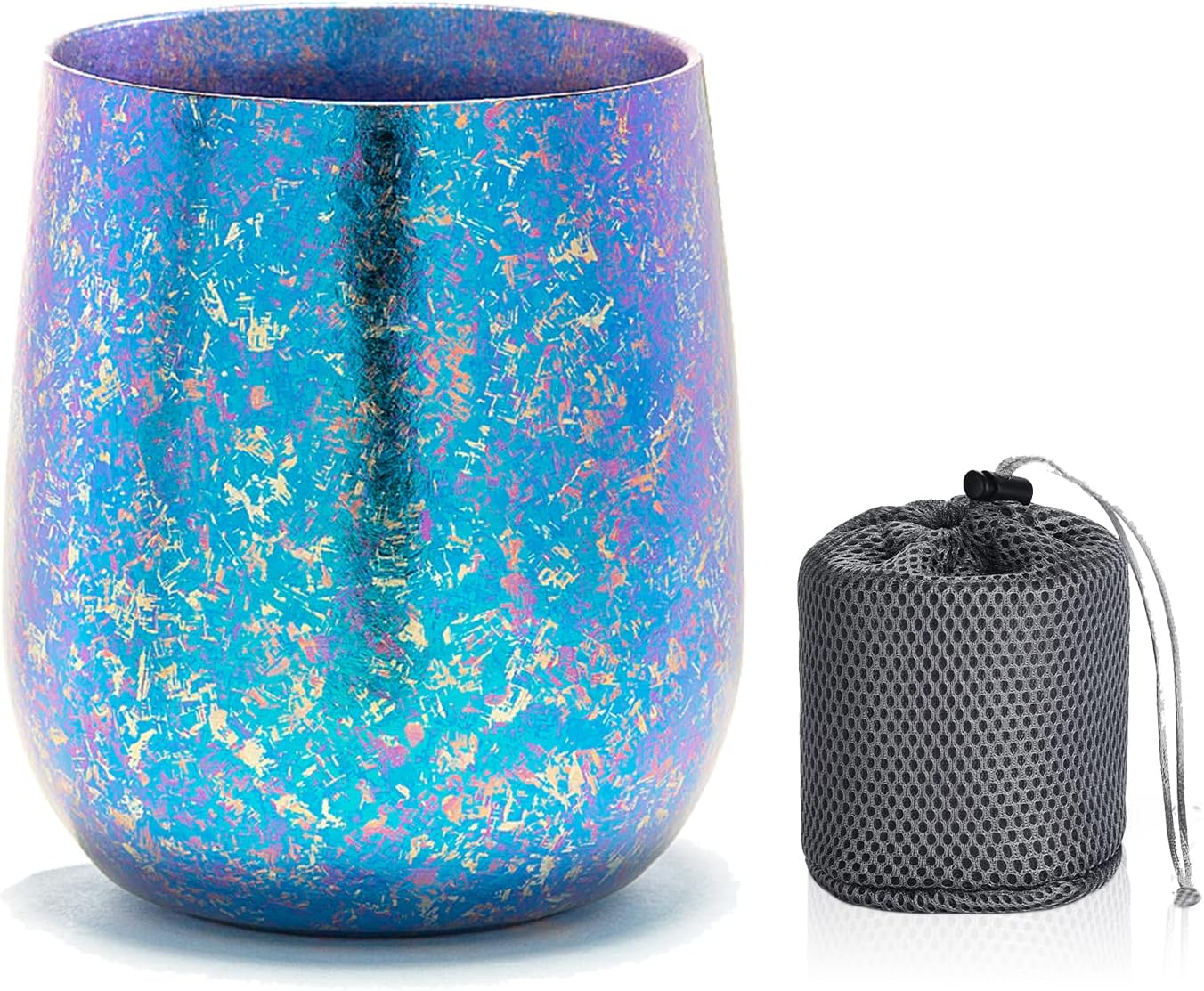 Amazon.com | Skrmisda Drinking Cups, Titanium Mug Double Wall Pure ...