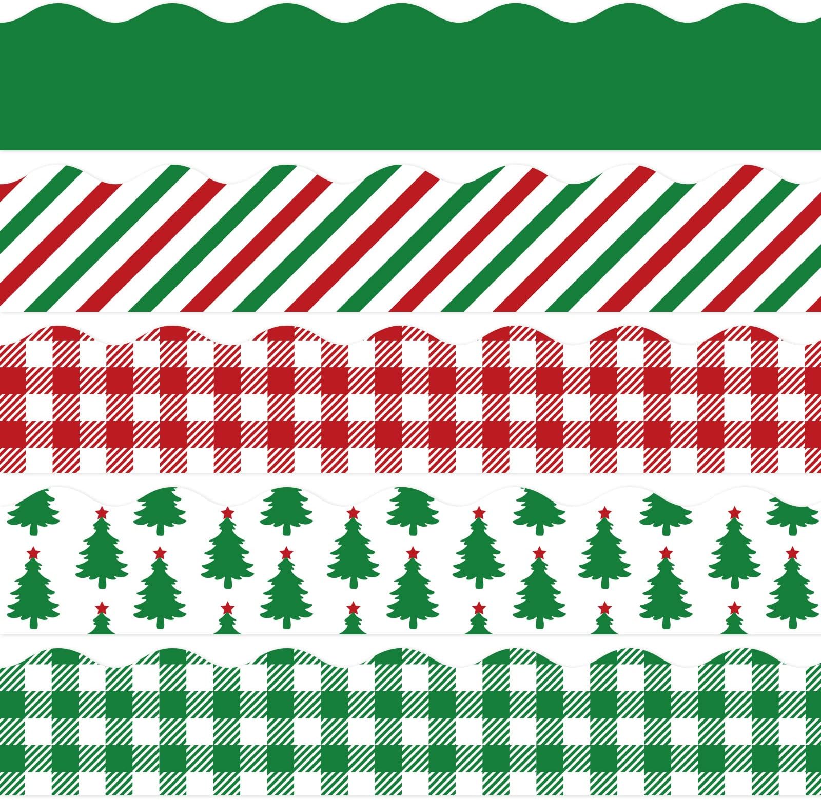 Amazon.com: Whaline 69Ft Christmas Classroom Borders Bulletin Board ...