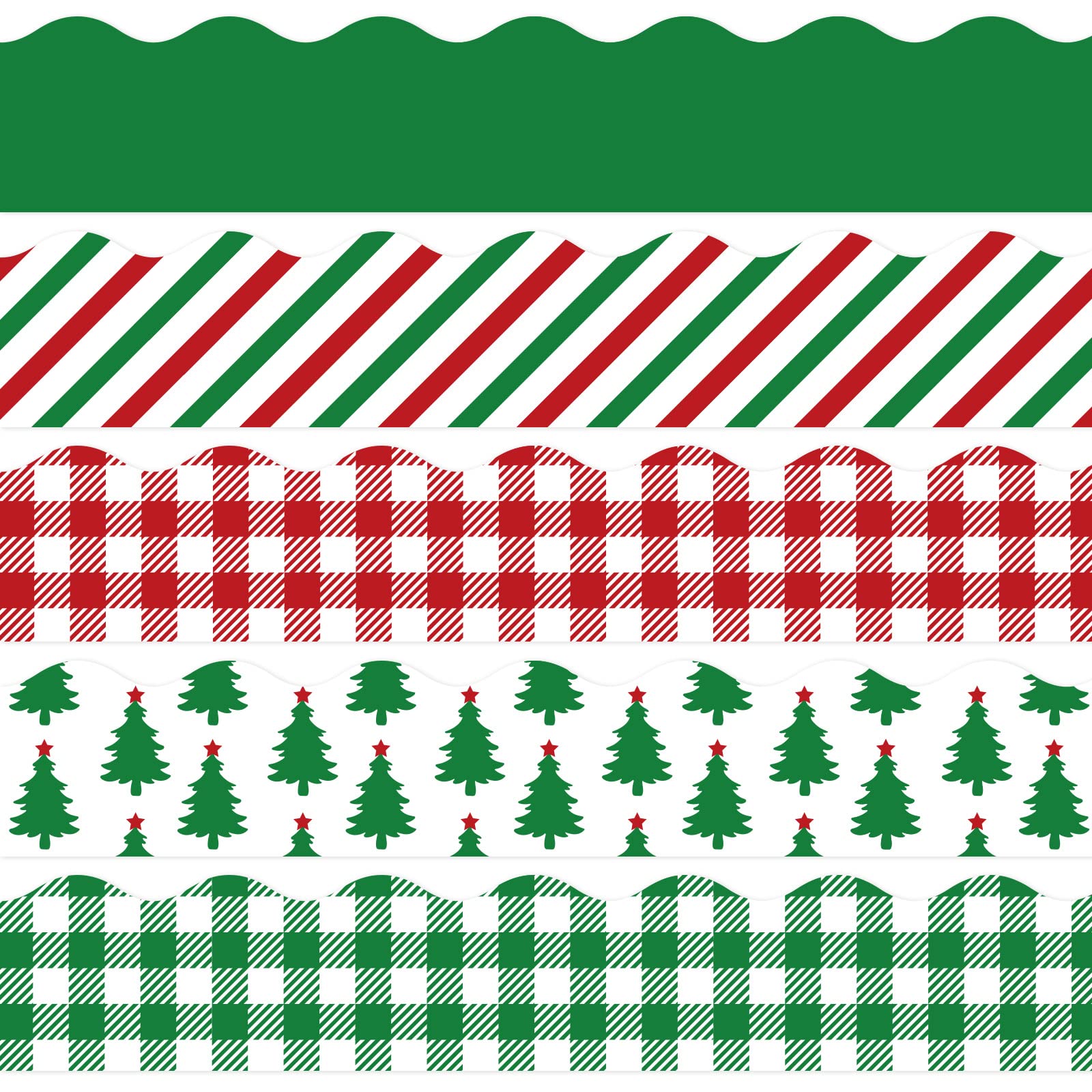 Amazon.com: Whaline 69Ft Christmas Classroom Borders Bulletin Board ...
