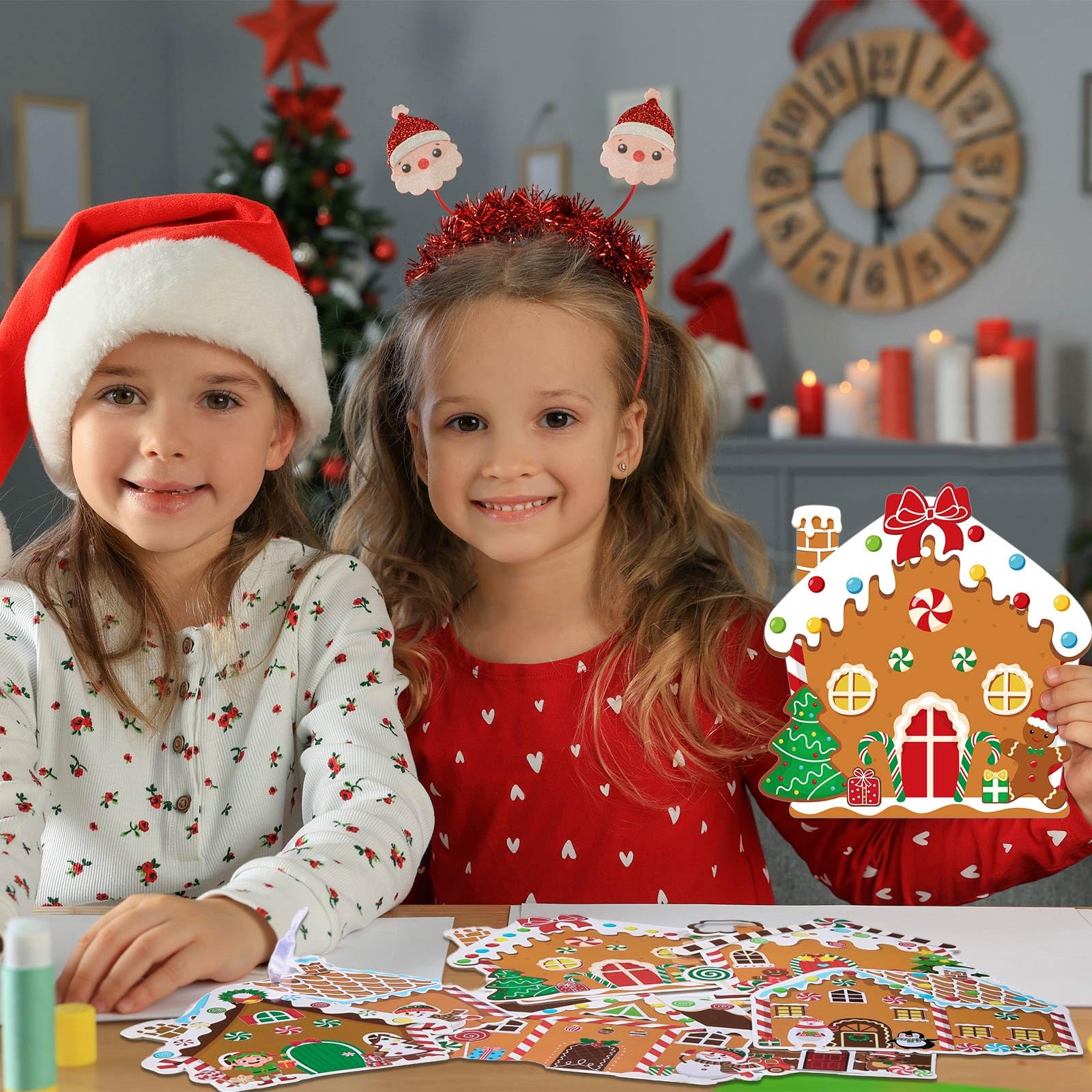 Snapklik.com : 48 Pcs Christmas Crafts Kits For Kids Christmas ...