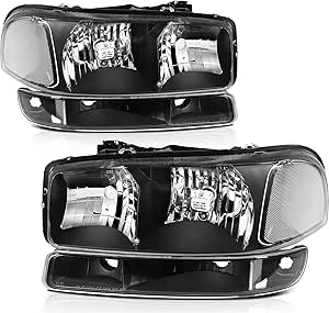 Amazon.com: cciyu Headlight Assembly Replacement For 1999-2006 For GMC ...