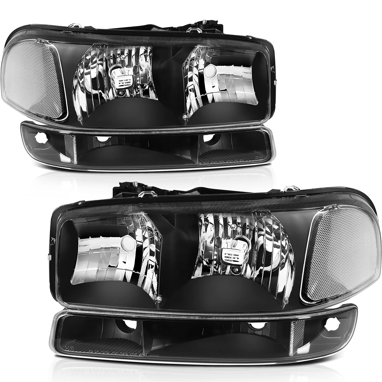 Amazon.com: cciyu Headlight Assembly Replacement For 1999-2006 For GMC ...