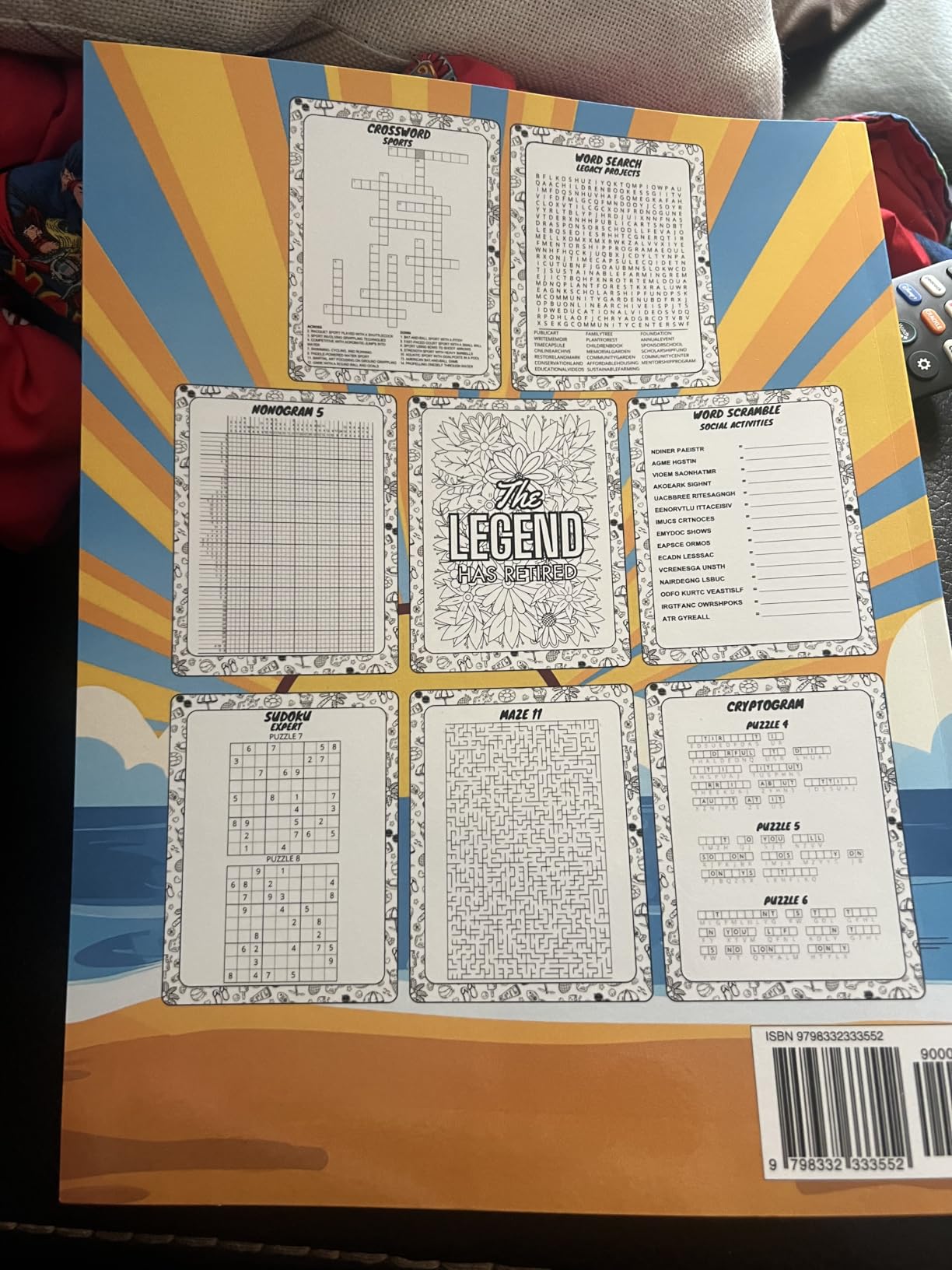 Retirement Gift For Woman: Funny Activity Book with 200+ Cool Puzzles ...