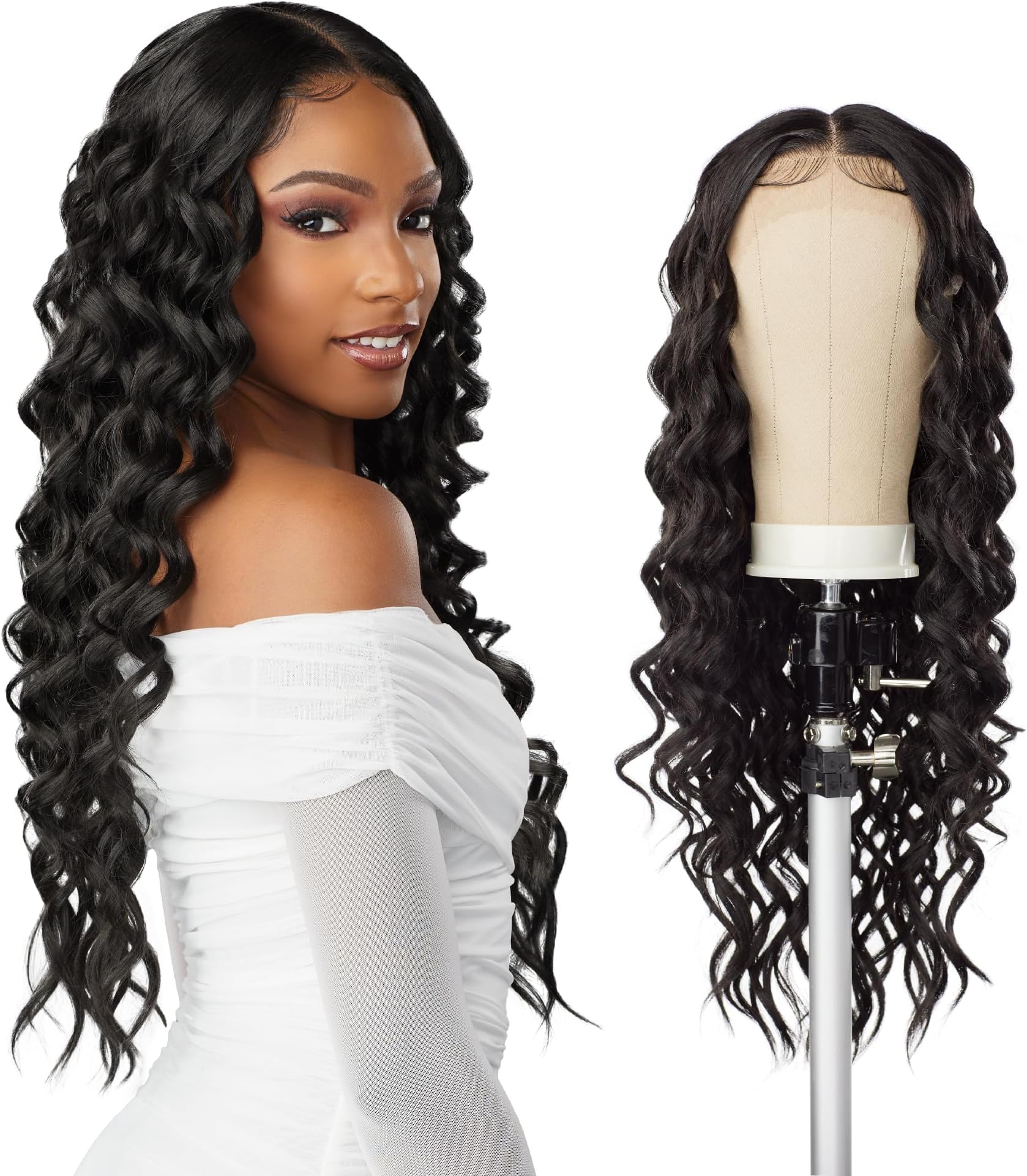 Amazon.com : Sensationnel Butta lace HHM wigs - deep twist 26 inch ...