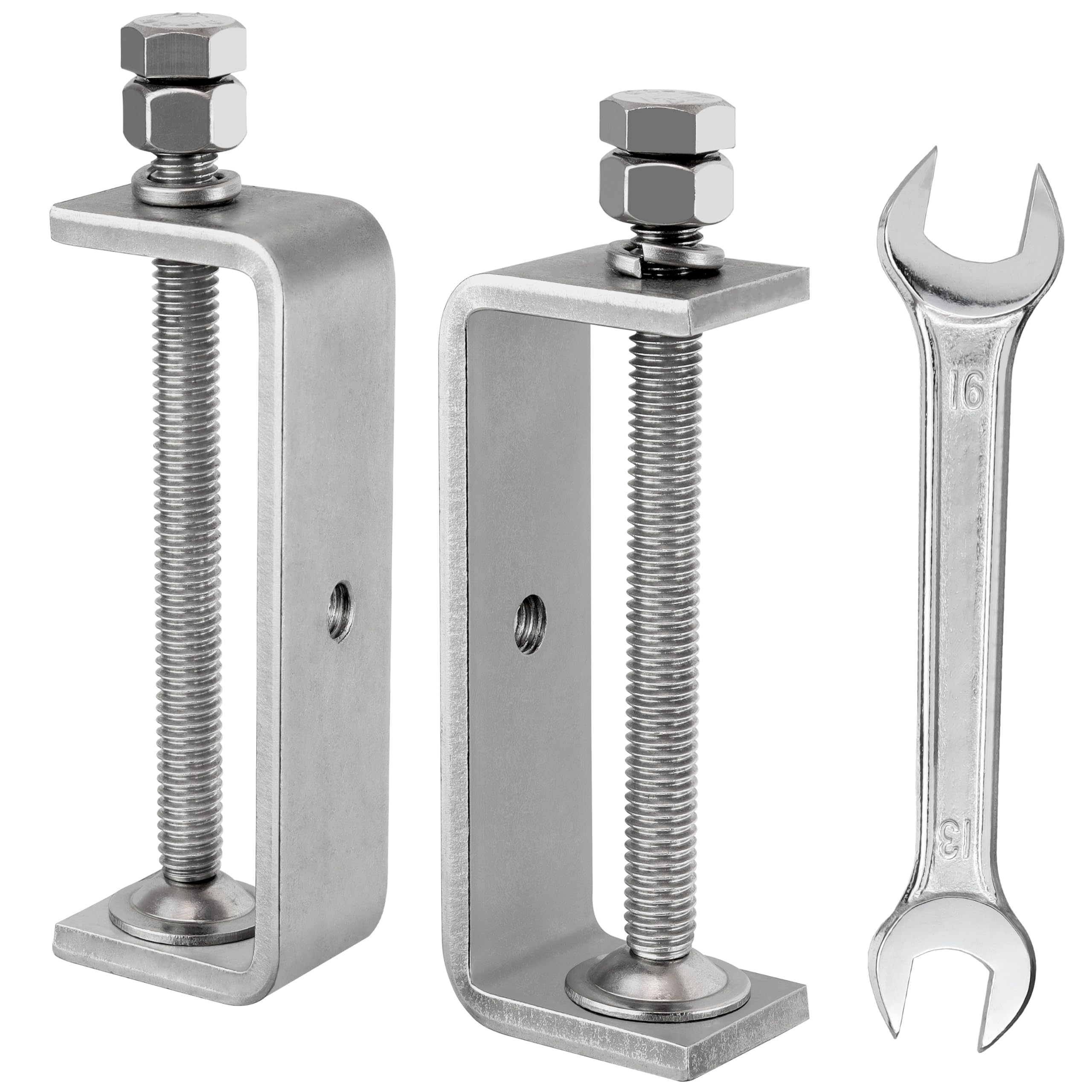 Snapklik.com : Eunenete 120MM 304 Heavy Duty Stainless Steel C Clamps ...