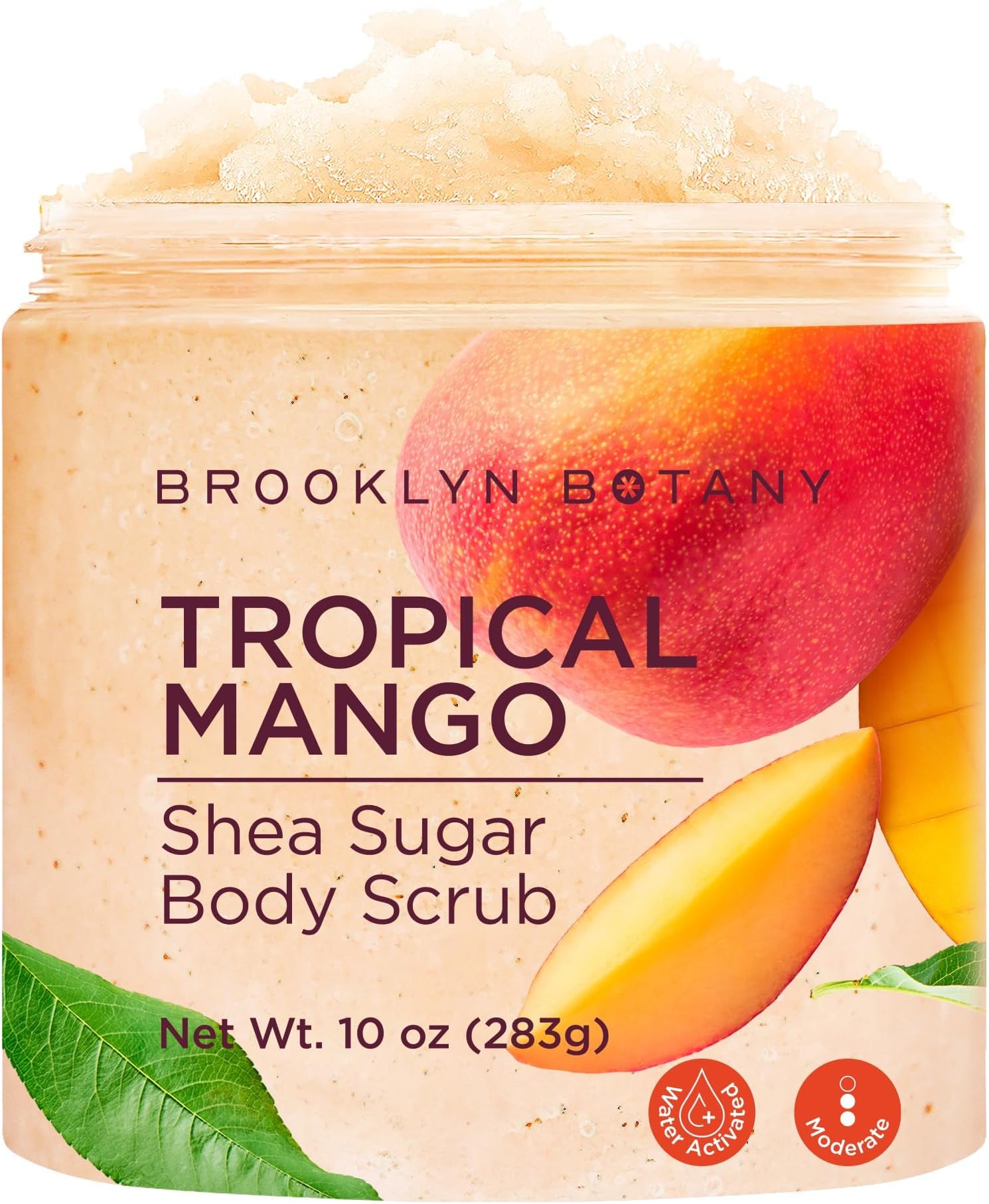 Amazon.com : Brooklyn Botany Tropical Mango Shea Sugar Scrub for Body ...