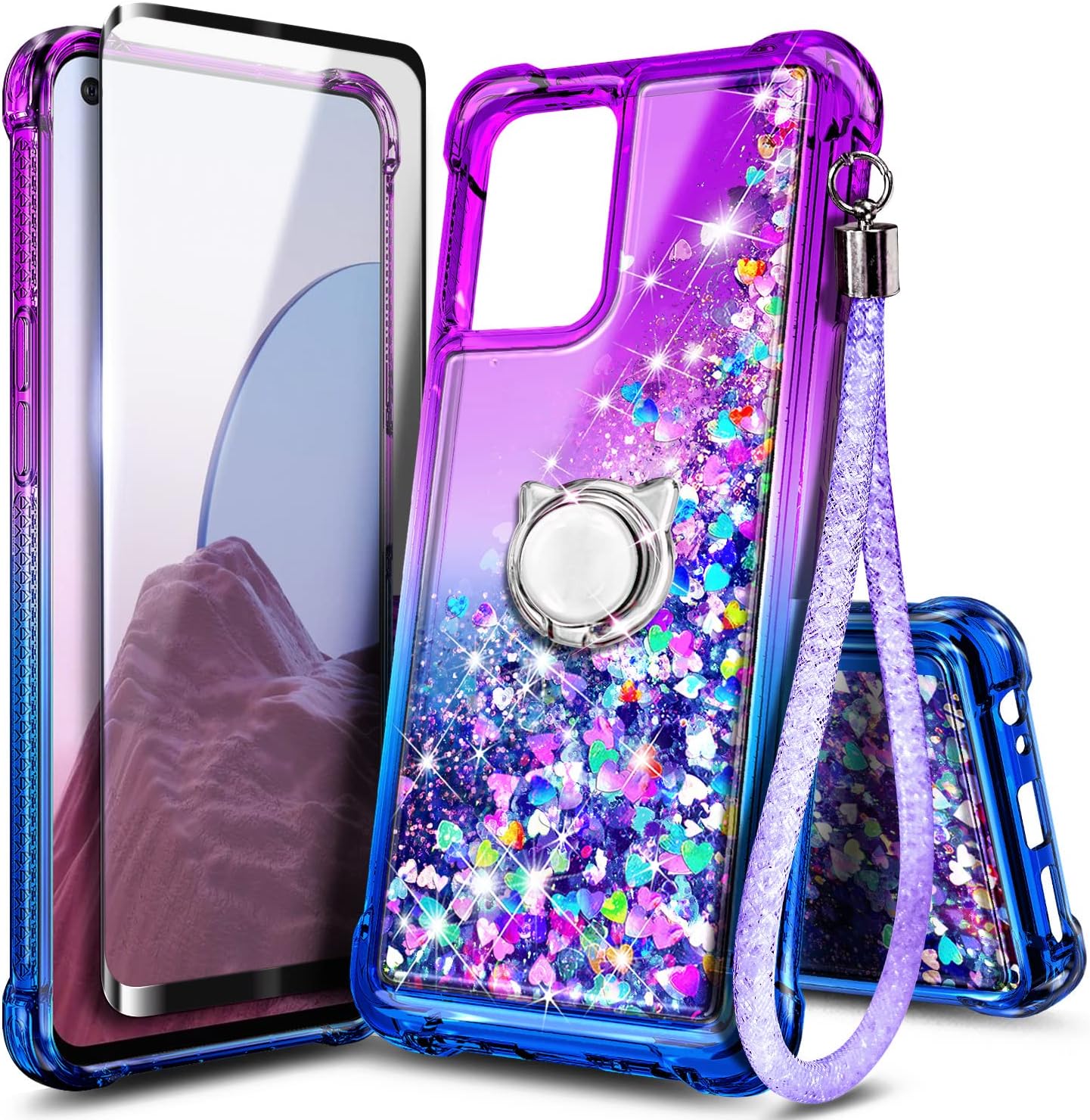 Amazon.com: WDHD Designed for Gabb Phone 4 Pro Case, Glitter Floating ...