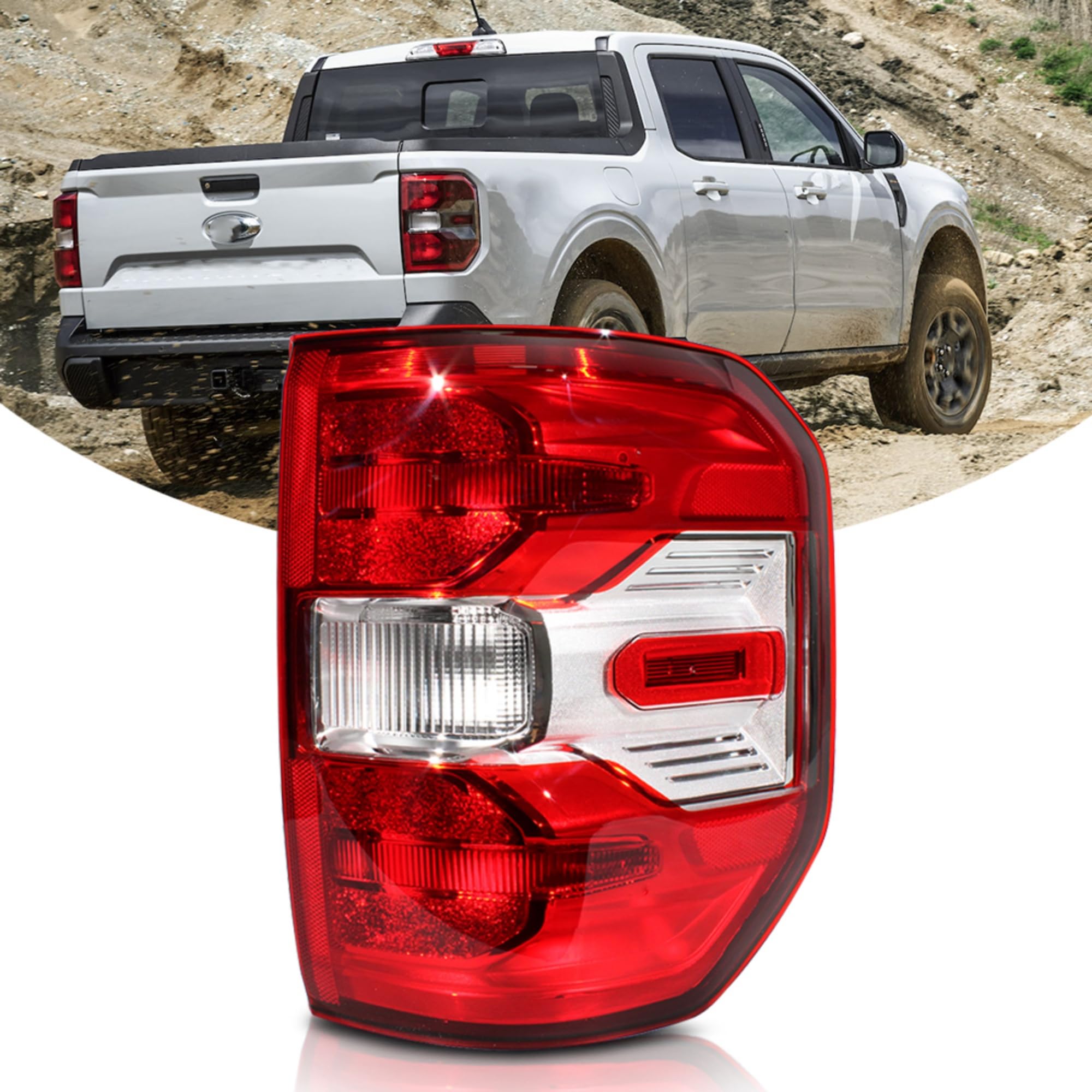 Amazon.com: CHELANGHU Halogen Tail Light Lamp Assembly with Bulbs Fit ...