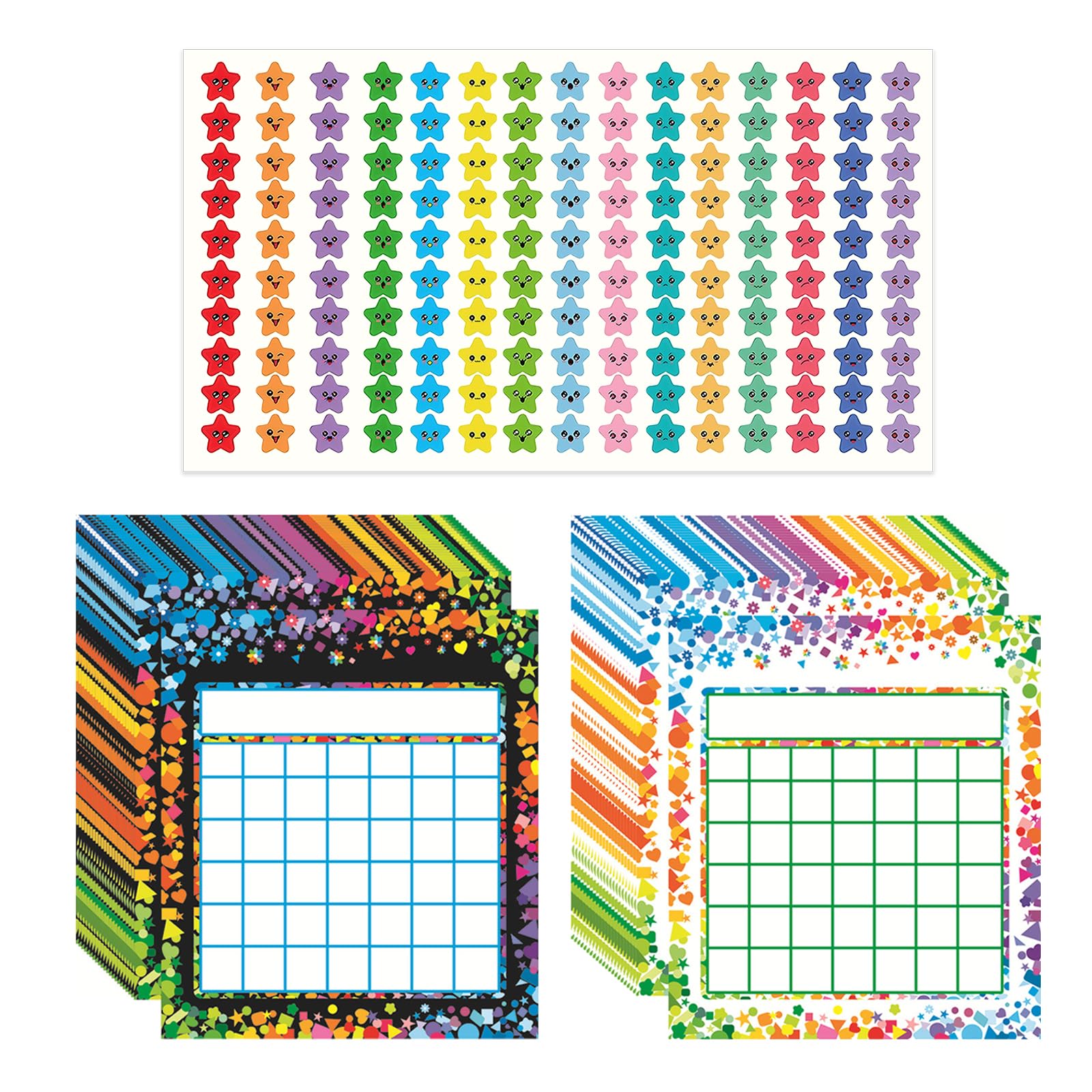 Sticker Chart,20 PCSkids reward chart,Reusable Behaviour Charts for ...