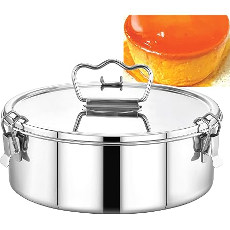 Amazon.com: Flan Mold with Lid - Oversized XL (10.5 x 3.2 in ...