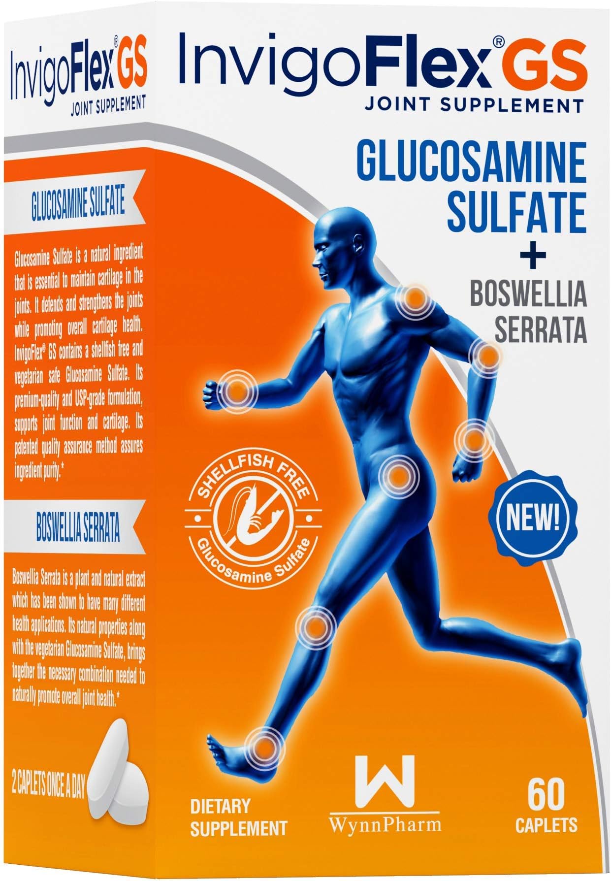 Amazon.com: INVIGOFLEX® GS - Glucosamine Sulfate (Shellfish Free ...