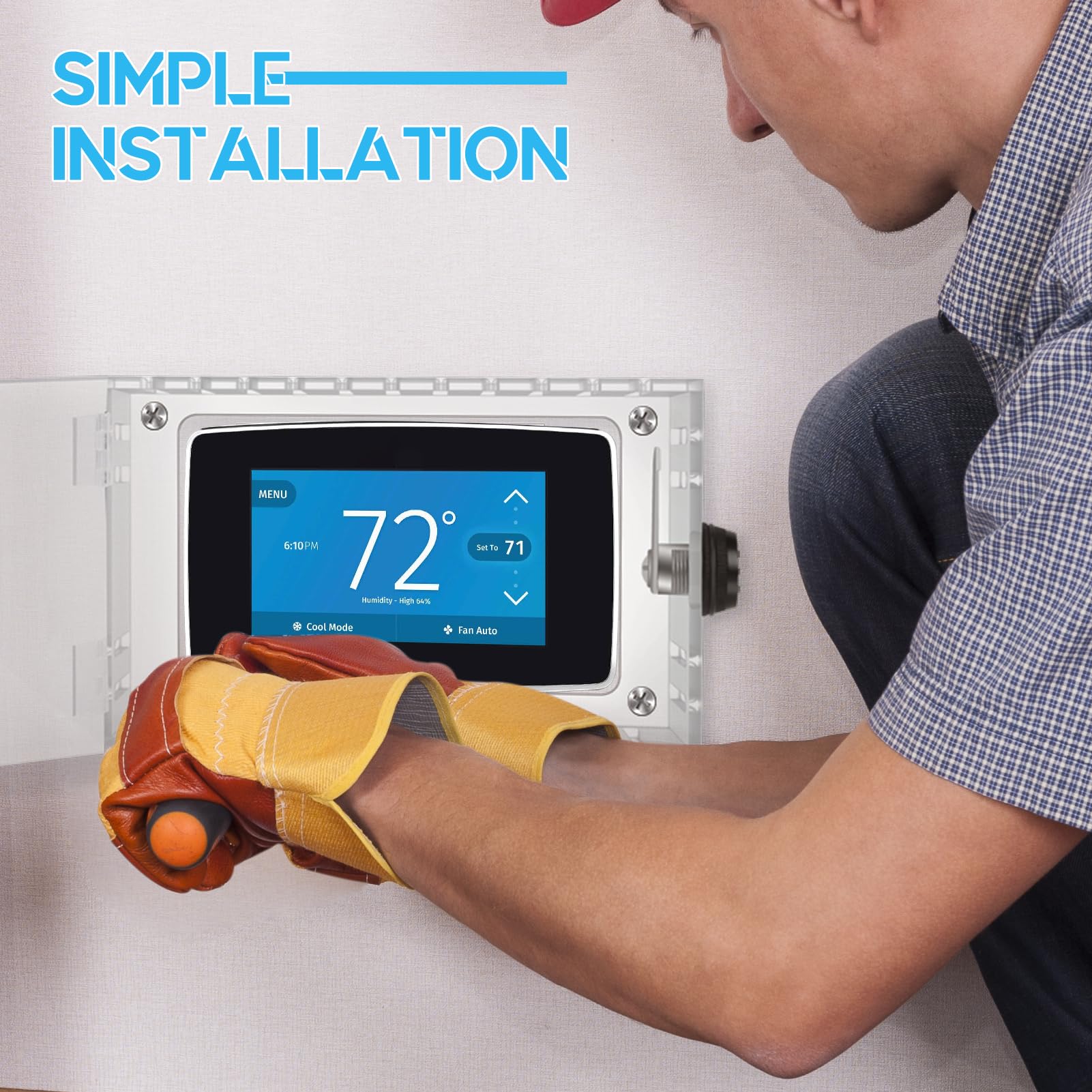 Snapklik.com : Thermostat Lock Box, Lock Box For Thermostat On Wall ...