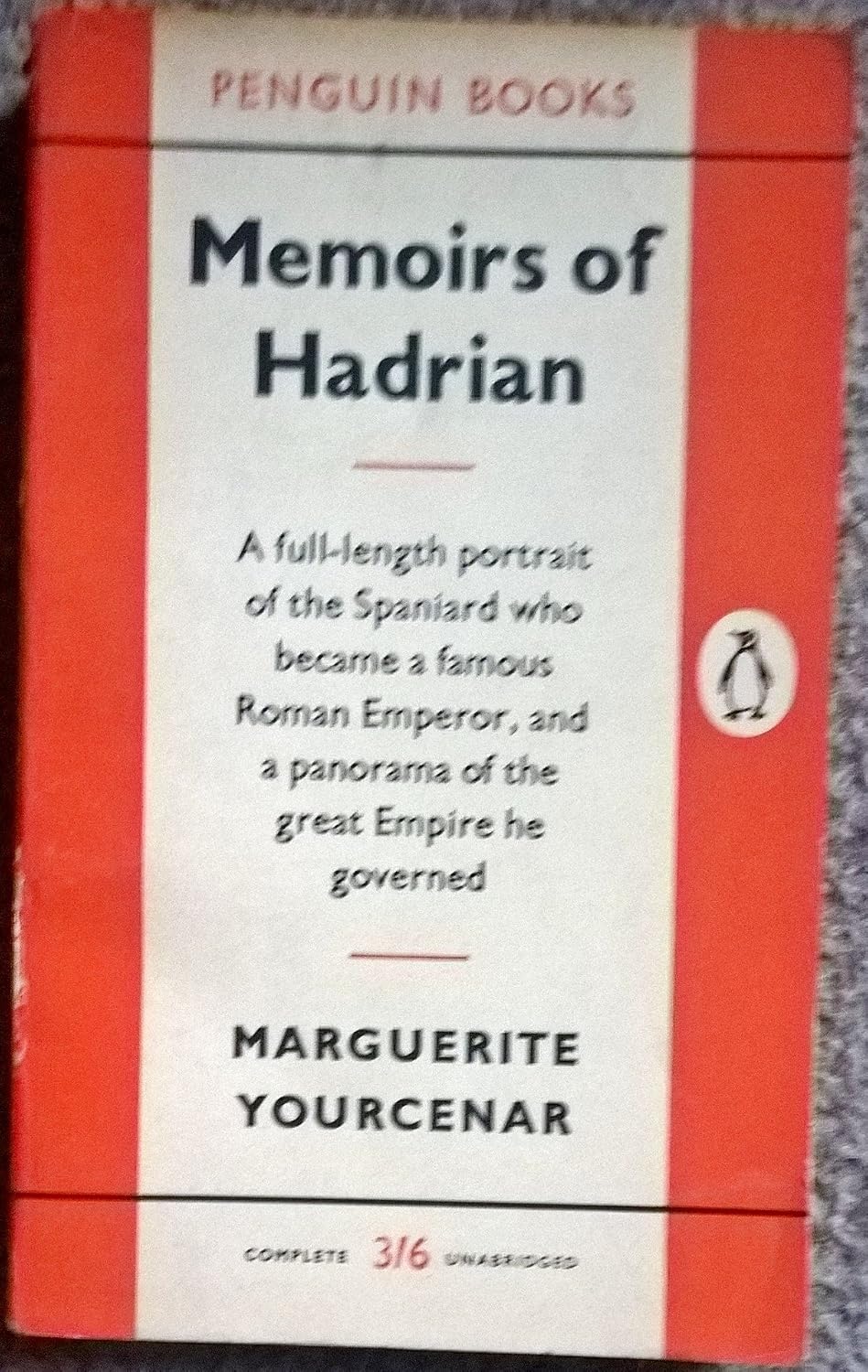 Memoirs of Hadrian: Yourcenar, Marguerite (trans Grace Frick).: Amazon ...