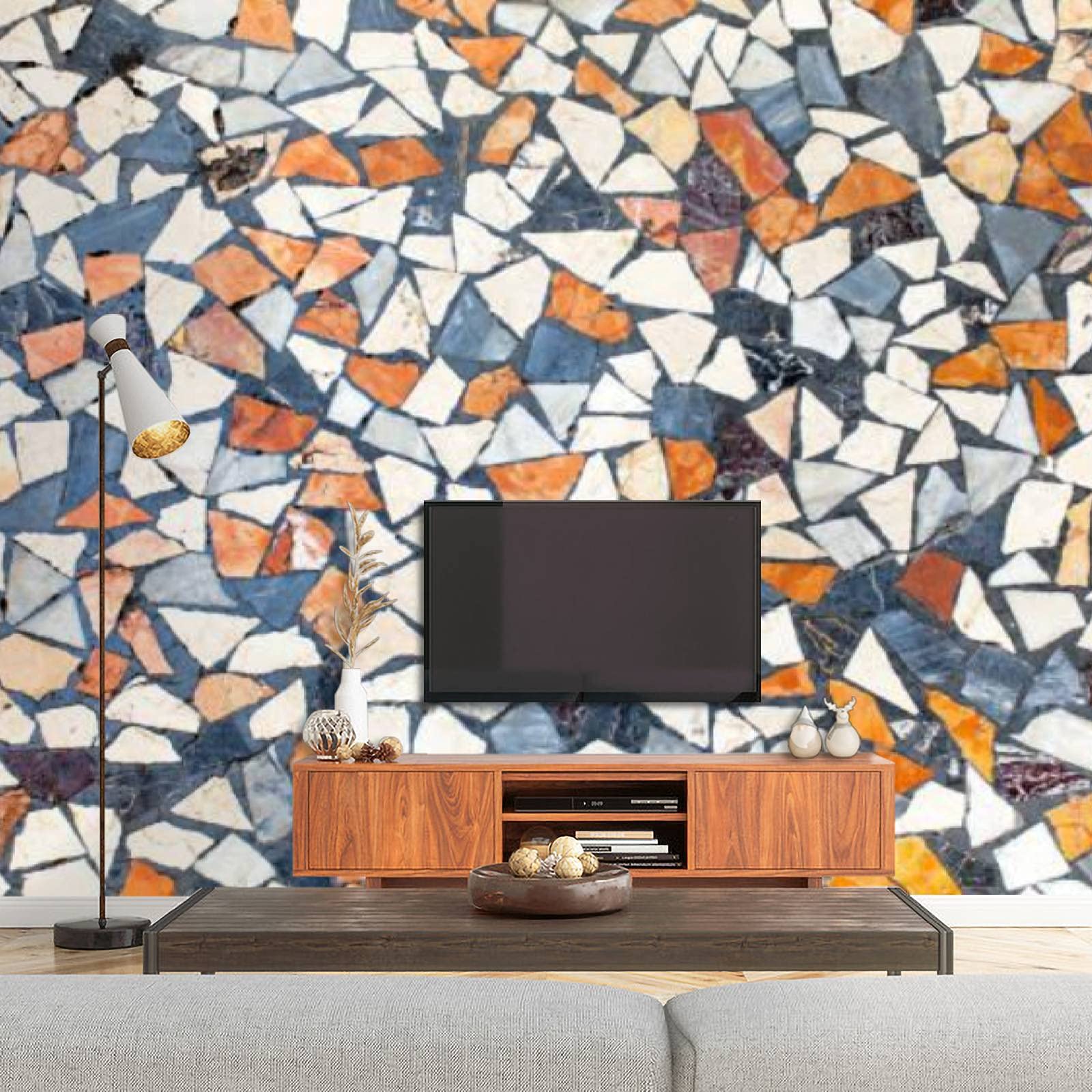 Fondo Coral Y Gris