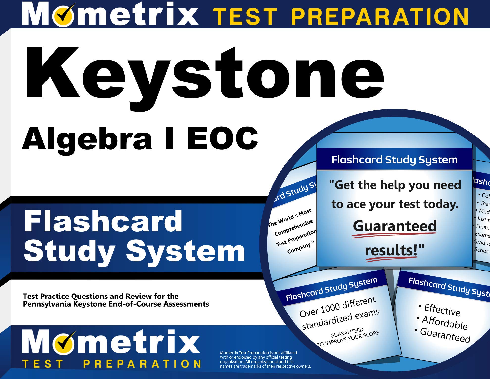 Keystone Algebra I EOC Flashcard Study System: Keystone EOC Test ...