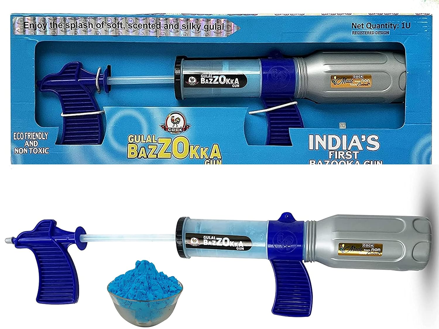 Buy Artonezt Herbal Holi Magic Bazzokka Gulal Gun Shooter Prefilled ...