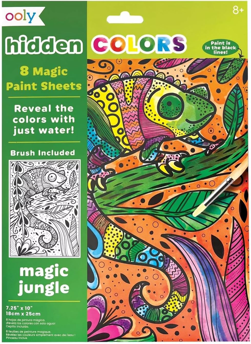 Amazon.com: Hidden Colors Magic Paint Sheets (9 PC Set)- Magic Jungle ...
