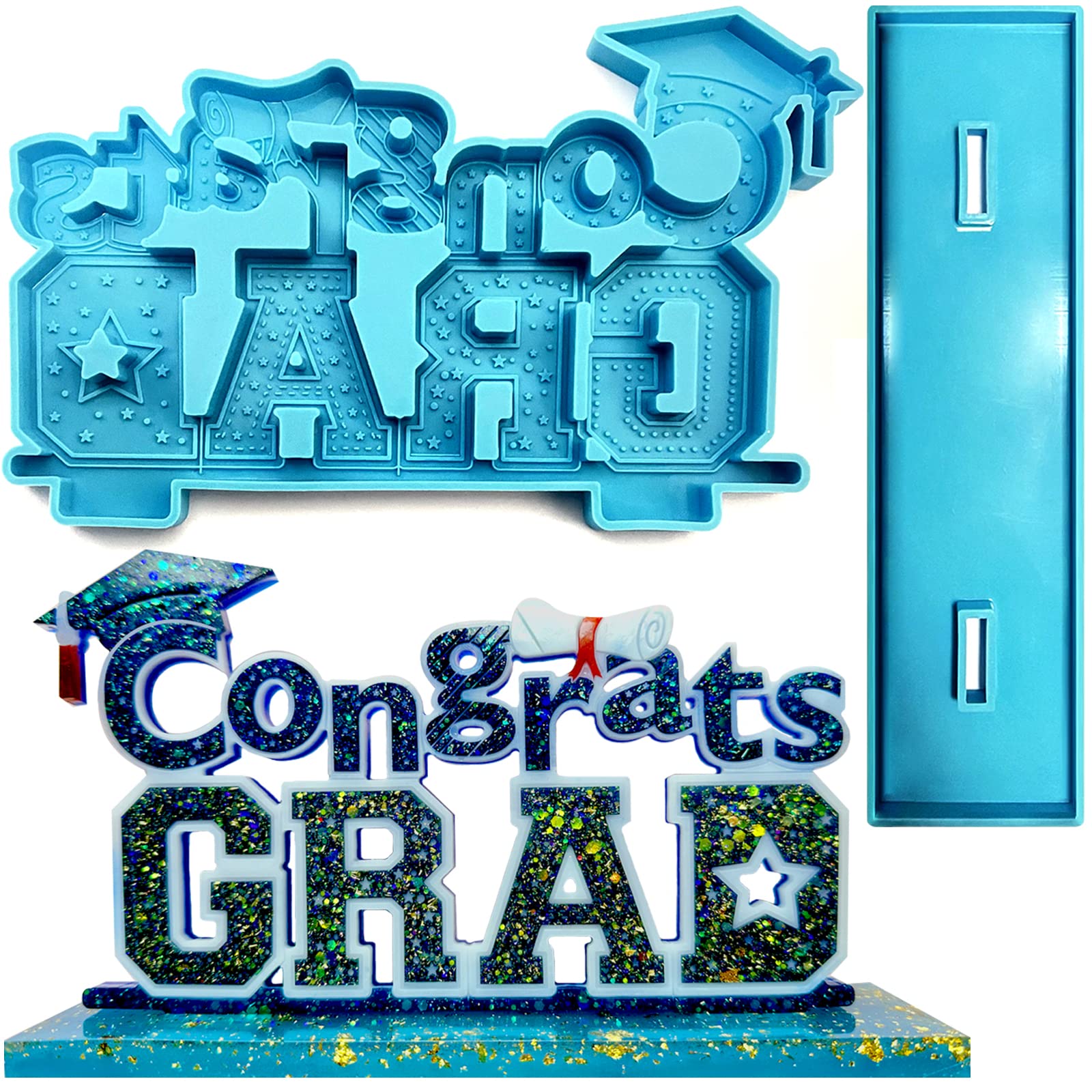 Amazon.com: ZQYSING 2025 Graduation Resin Molds, Congrats Grad Letter ...