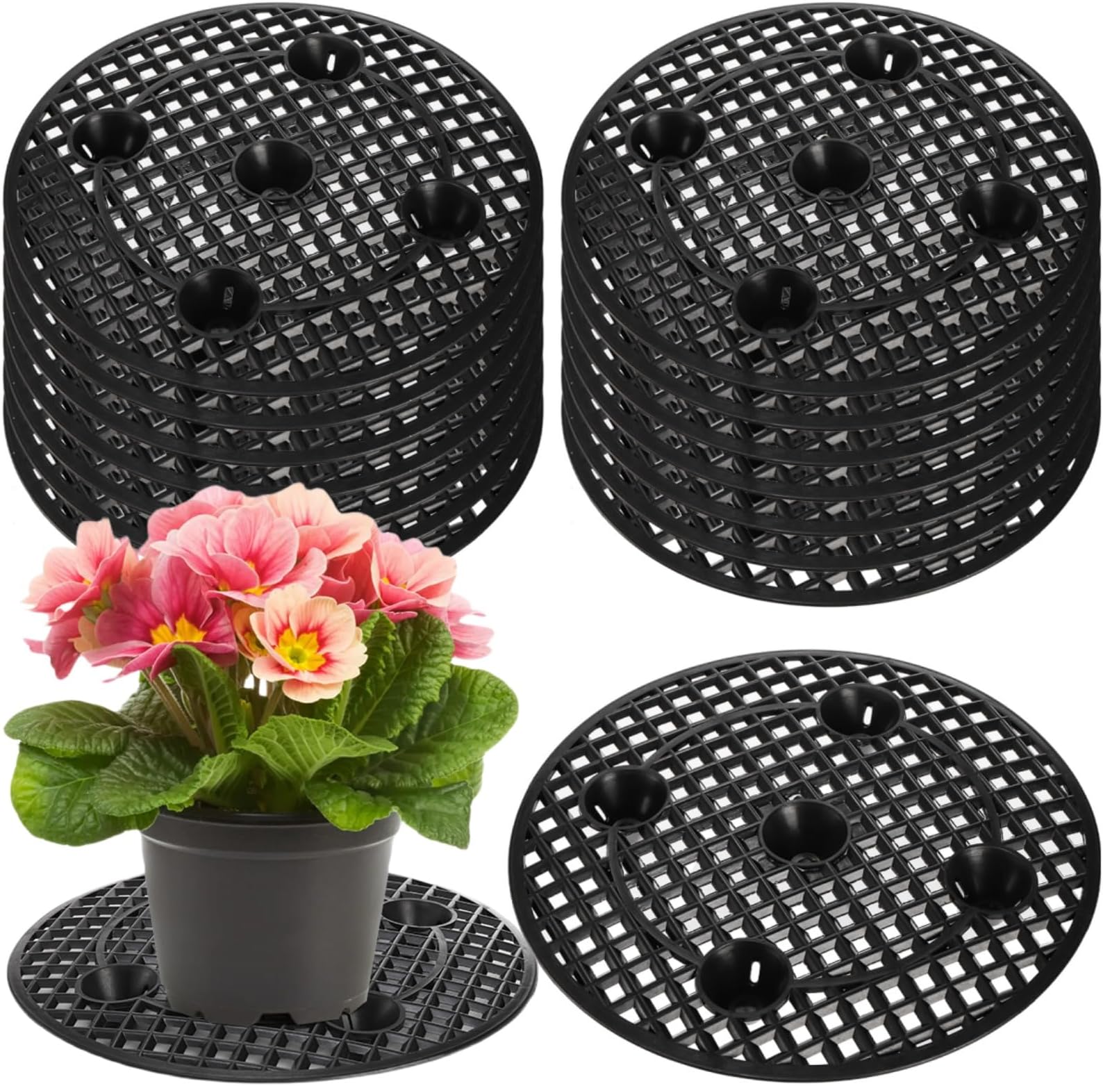 Amazon.com: HOZEON 12 PCS 12 Inch Round Pot Elevator, Black Plant Level ...