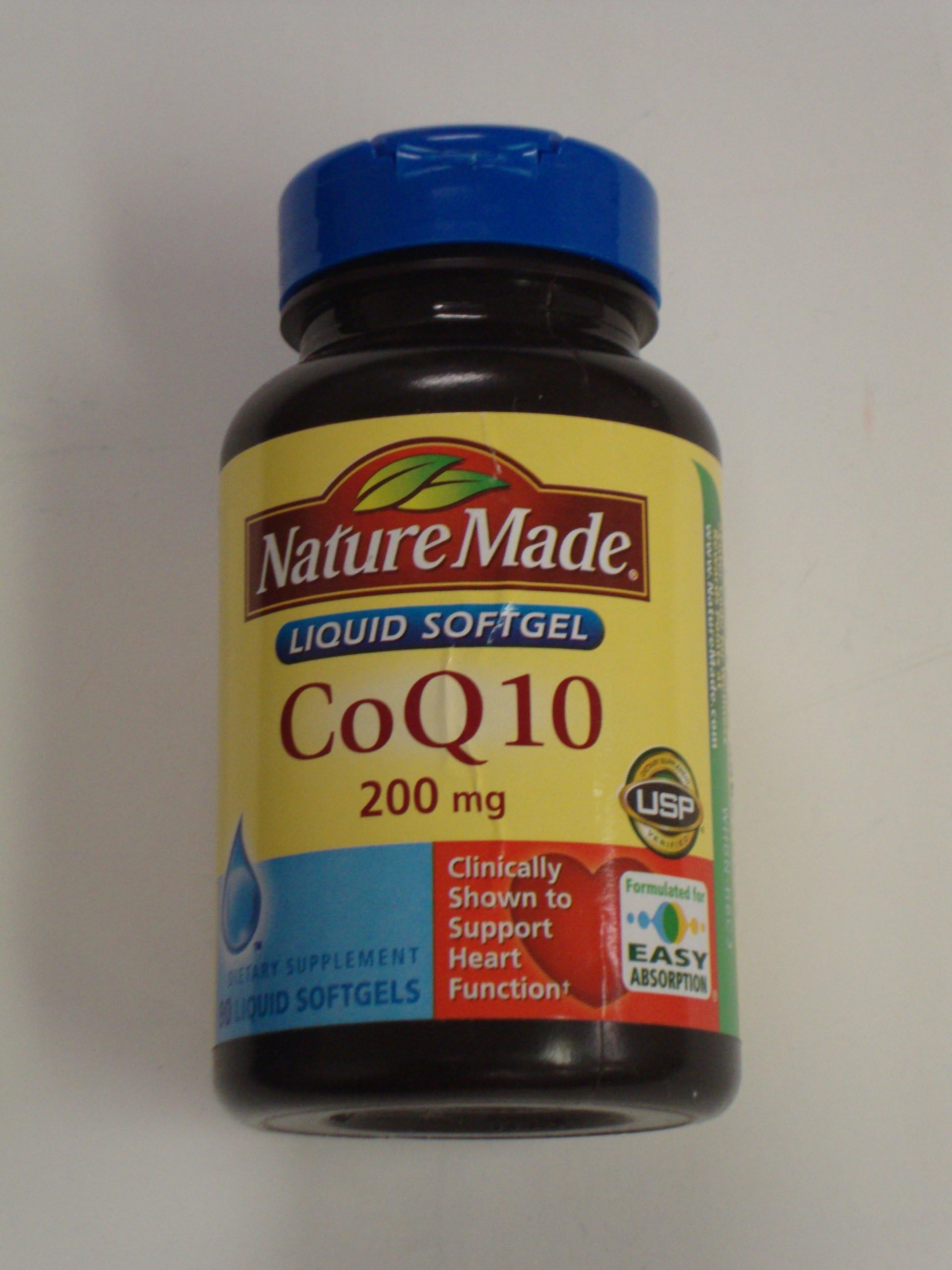 Amazon.com: Nature Made CoQ10 Coenzyme Q10 200 mg - 90 Softgels ...