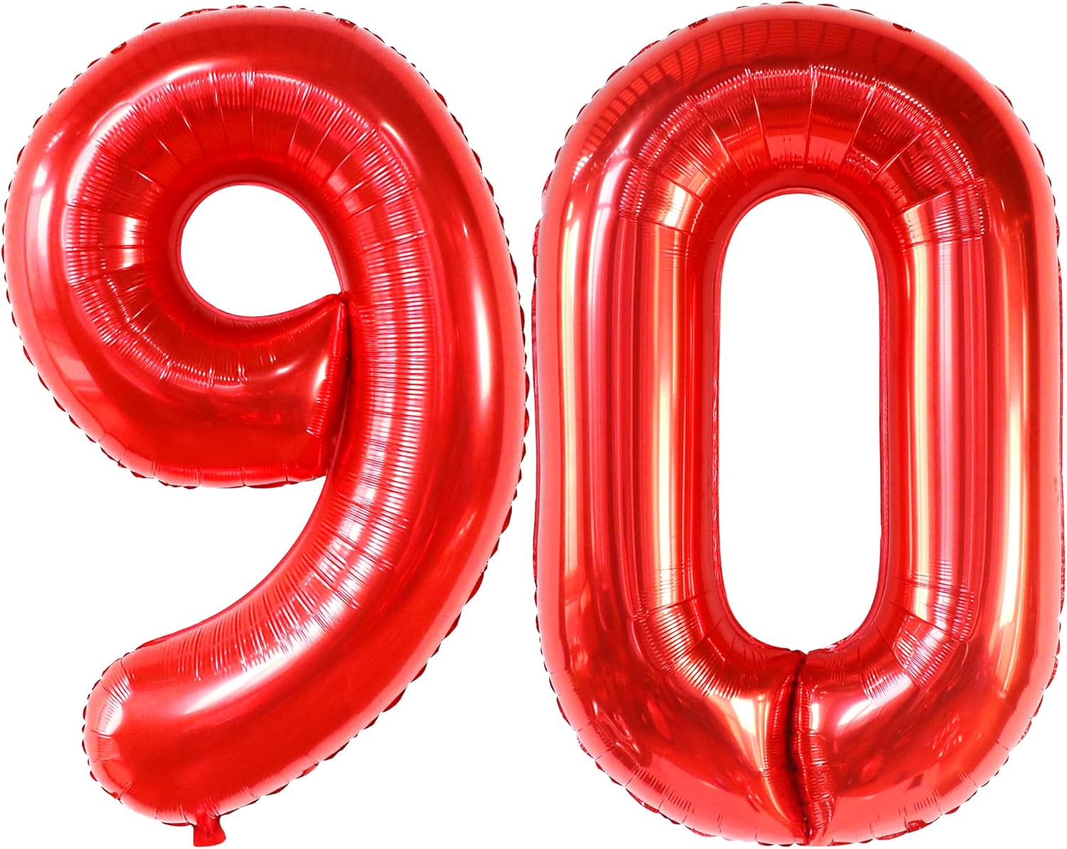 Amazon.com: KatchOn, Big Red 90 Balloon Number - 40 Inch | Red 90th ...