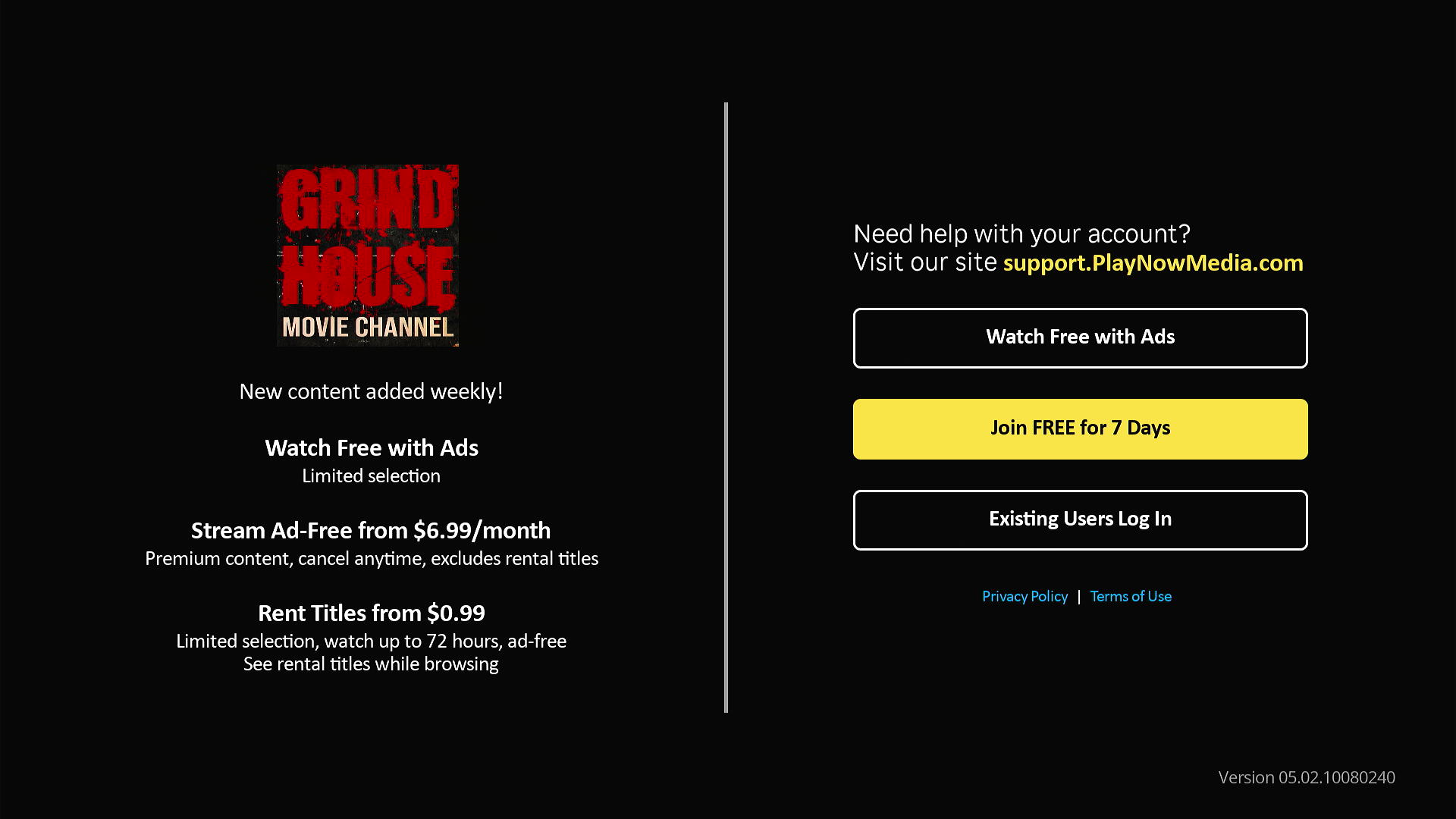 Grindhouse Movie Channel - App on Amazon Appstore