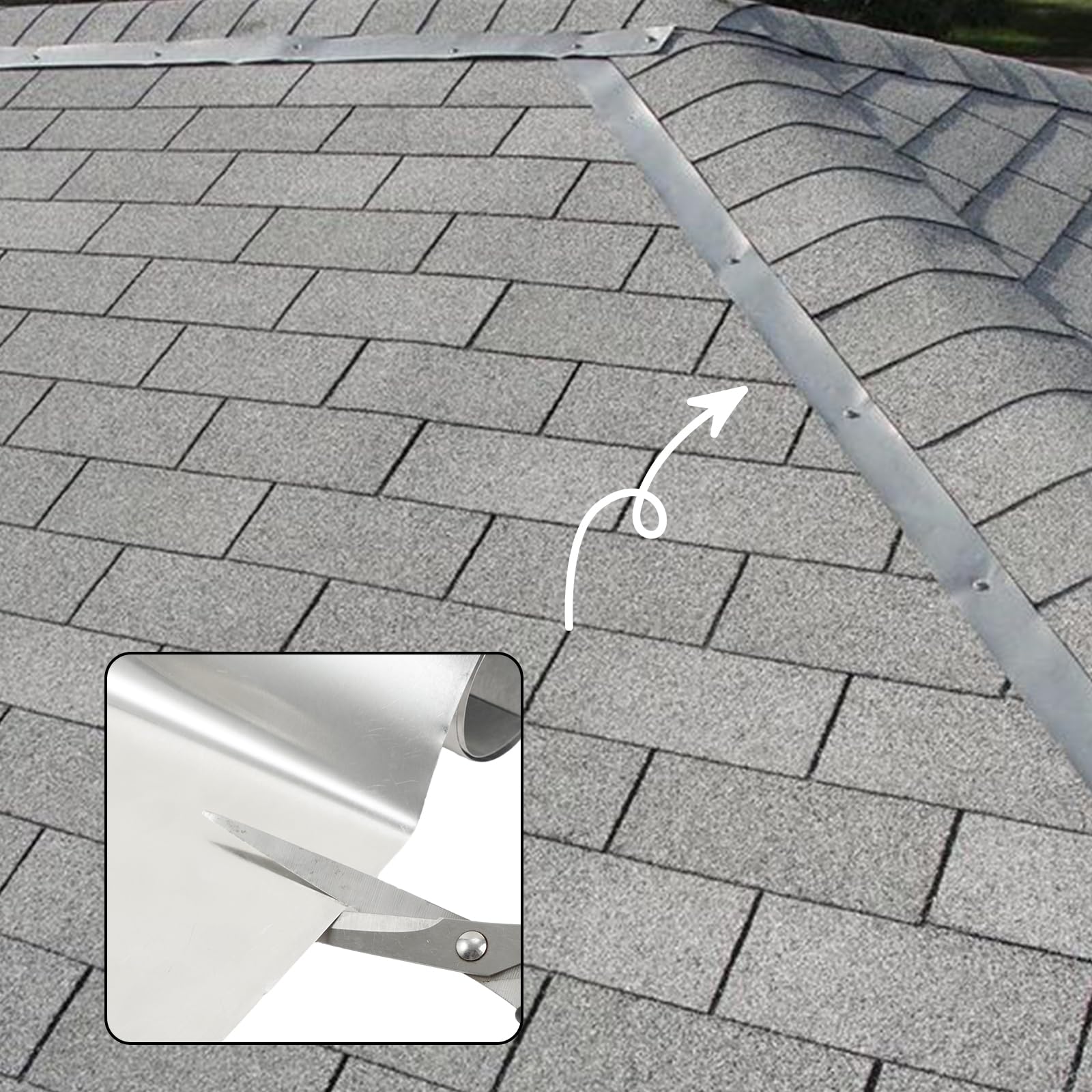 Waterproofing Material 8x50 Ft Aluminum Roof Flashing Roll - Waterproof ...