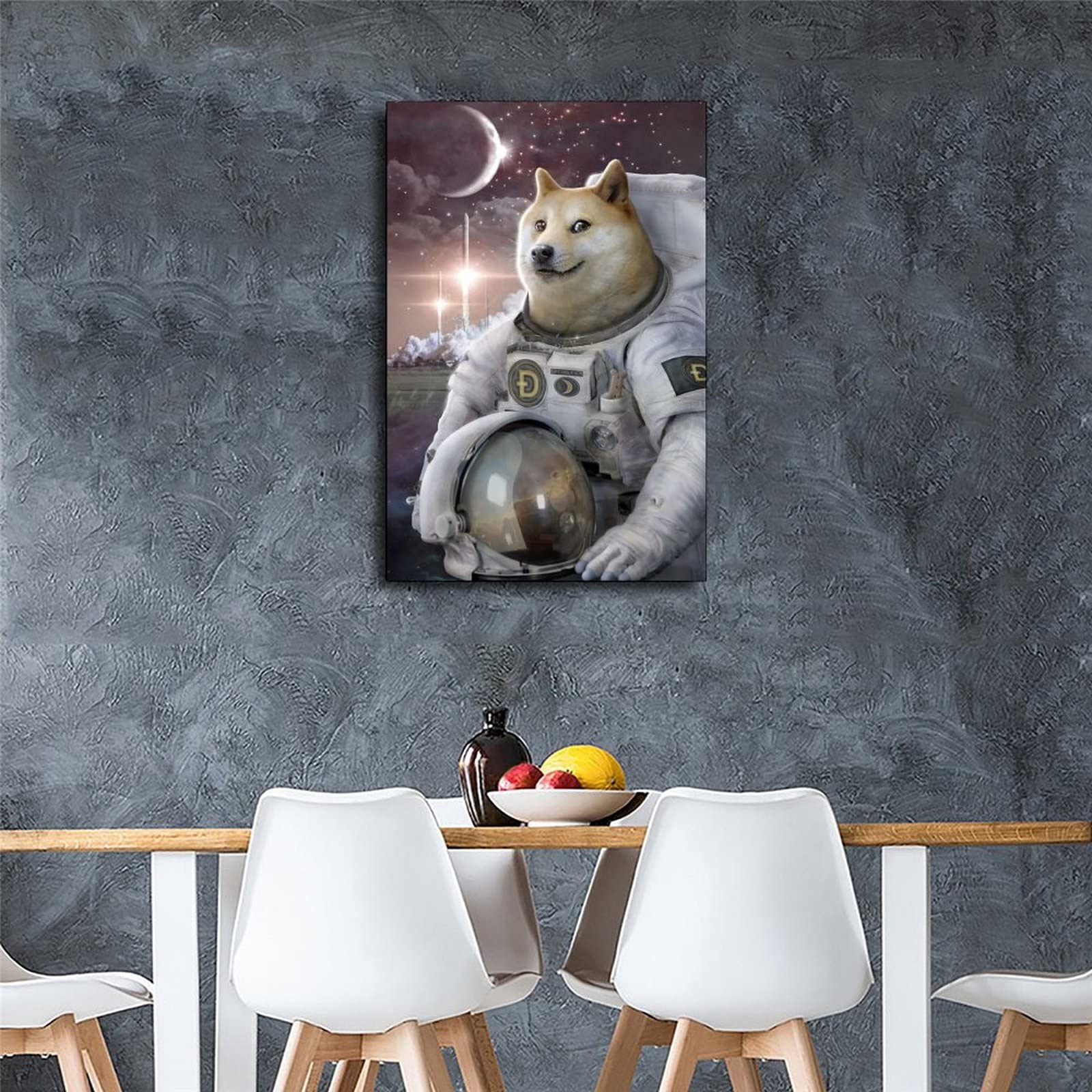 Doge Astronaut Painting