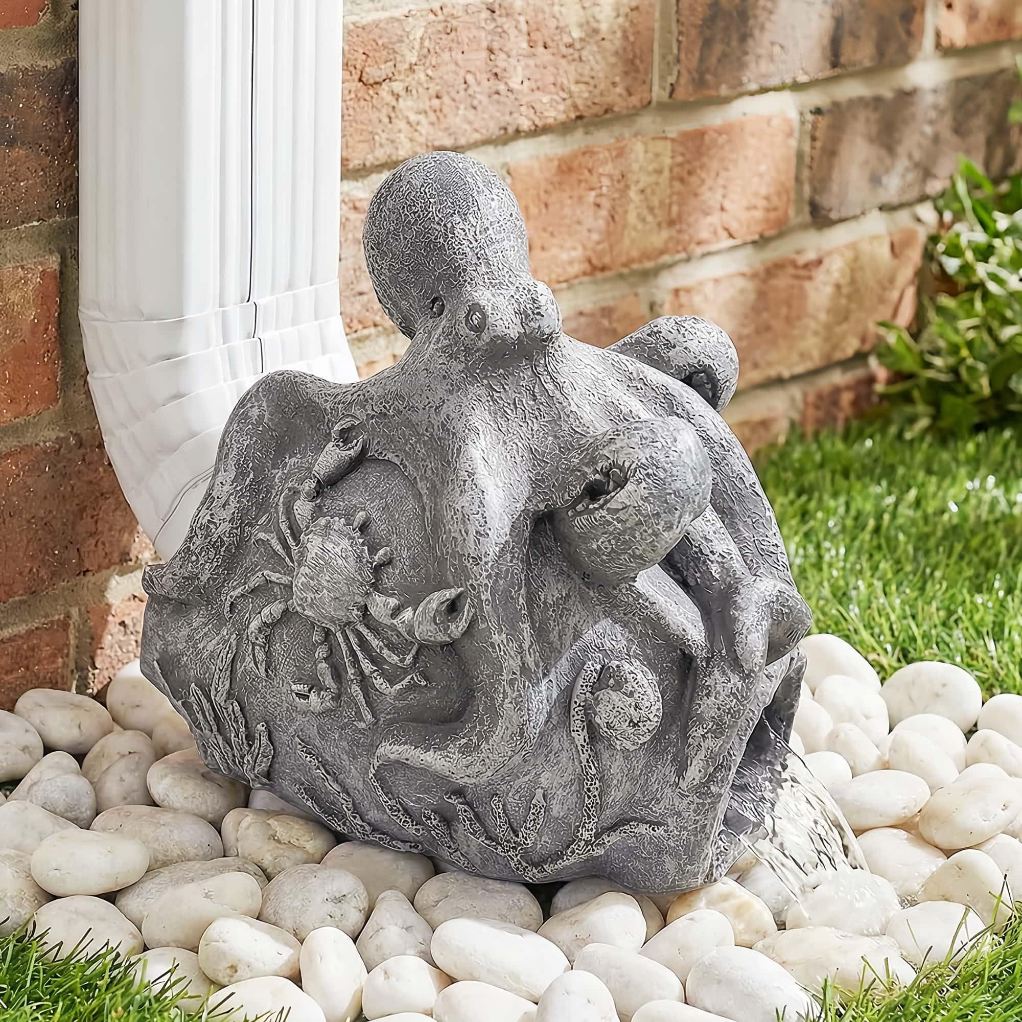 Snapklik.com : Funny Octopus Sculpture Gutter Downspout Extender,Garden ...