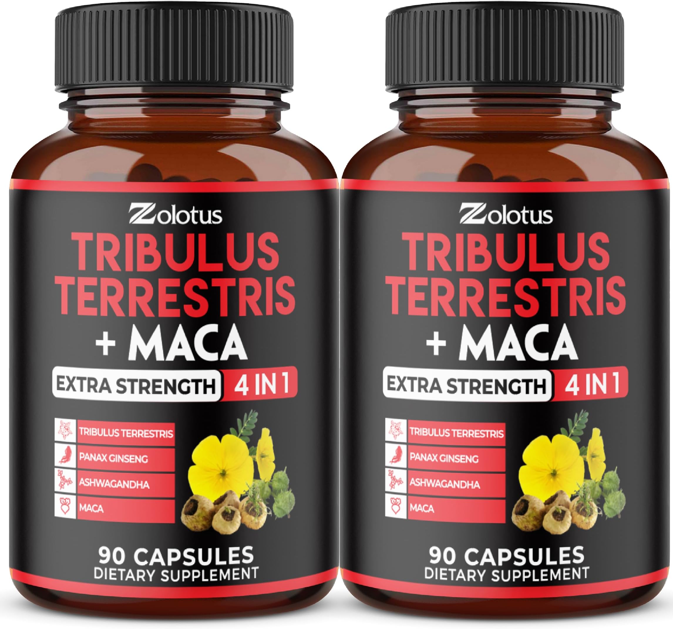 Amazon.com: Zolotus 2 Packs Tribulus Terrestris with Maca Root ...
