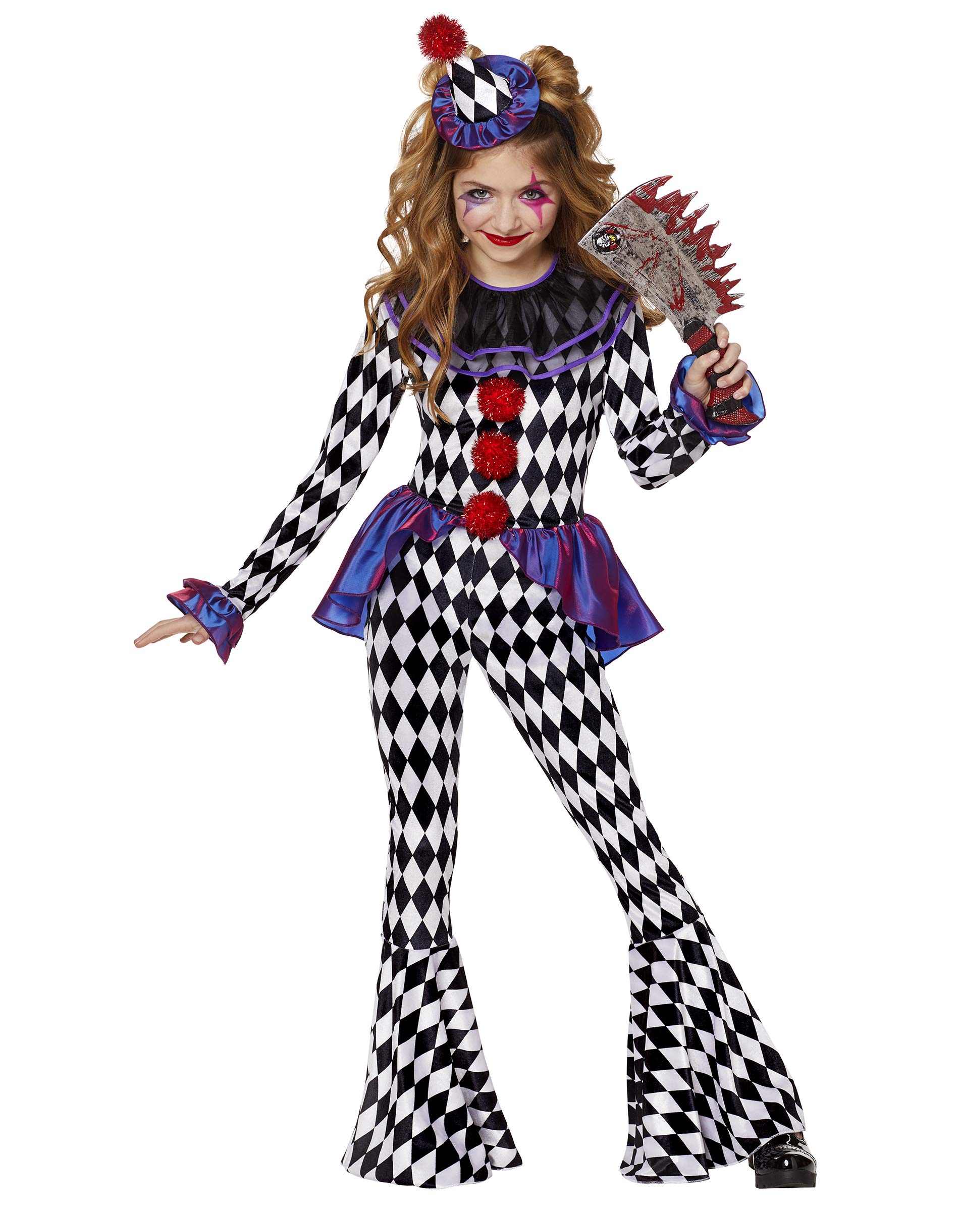 Amazon.com: Spirit Halloween Kids Carnival Clown Costume | One Piece ...