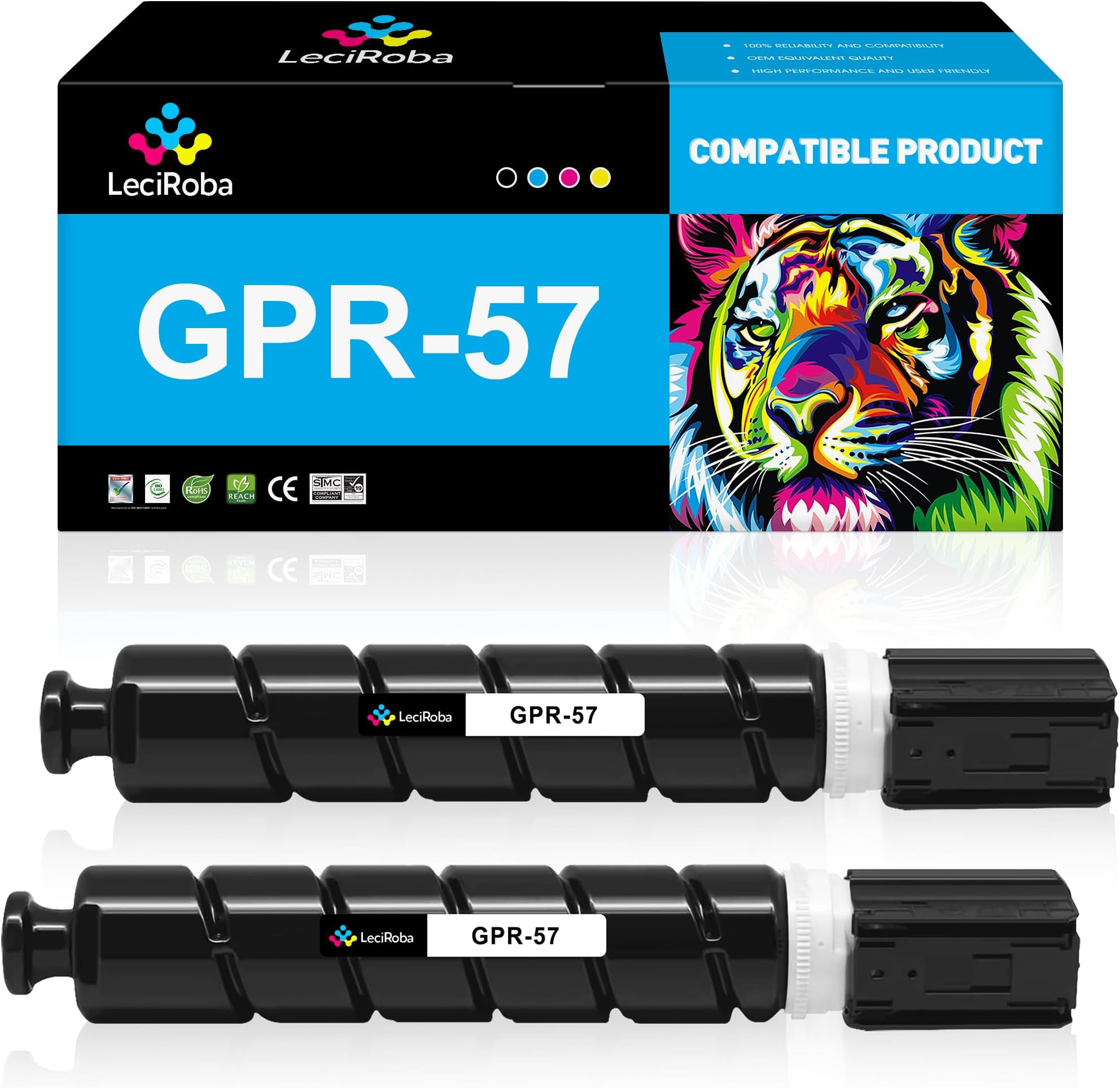 Amazon.com: GREENBOX Remanfactured GPR57 0473C003 Toner Cartridge 2 ...