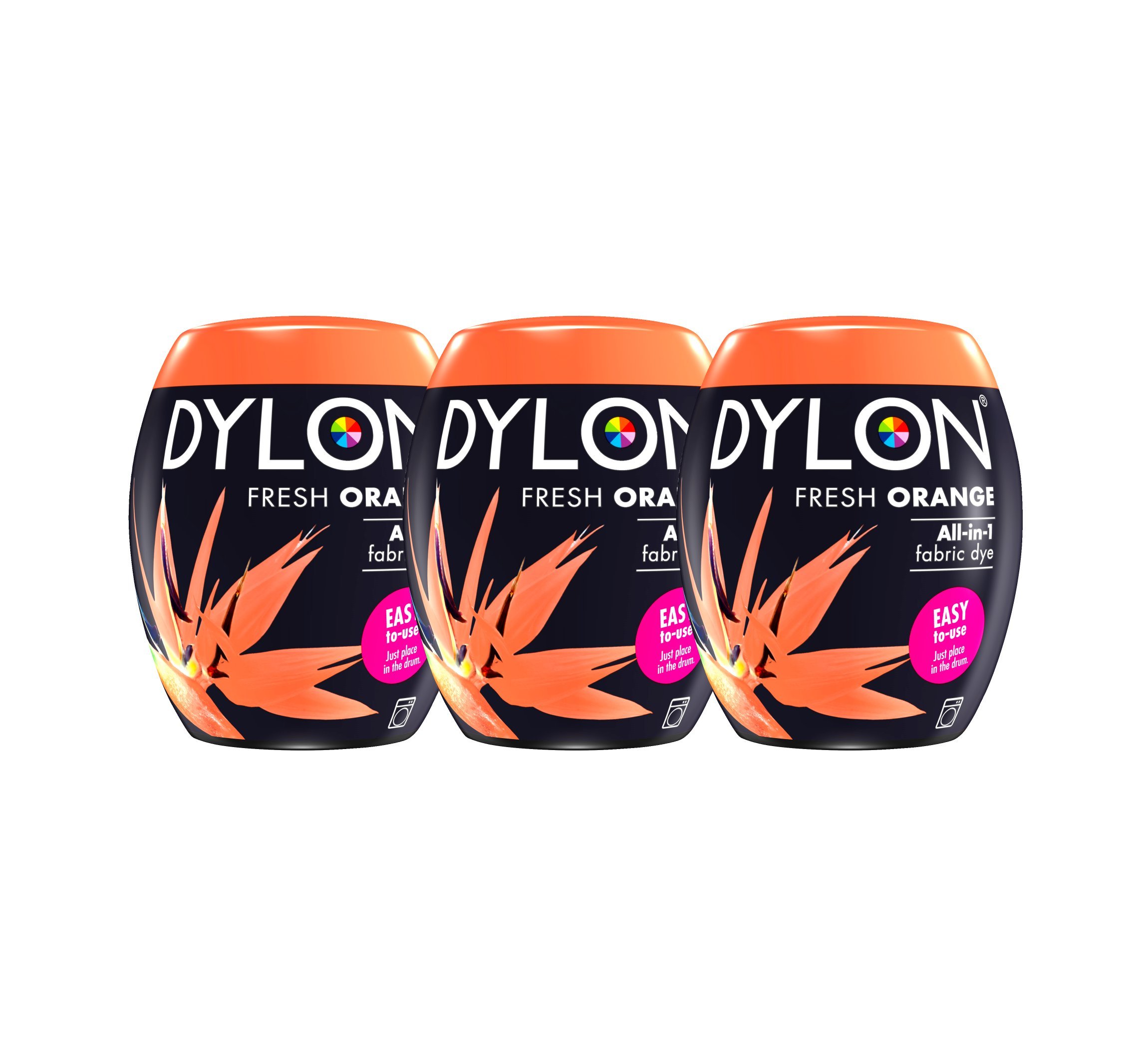 DYLON machine Dye Pod 350g, Fresh Orange (3) : Amazon.co.uk: Grocery